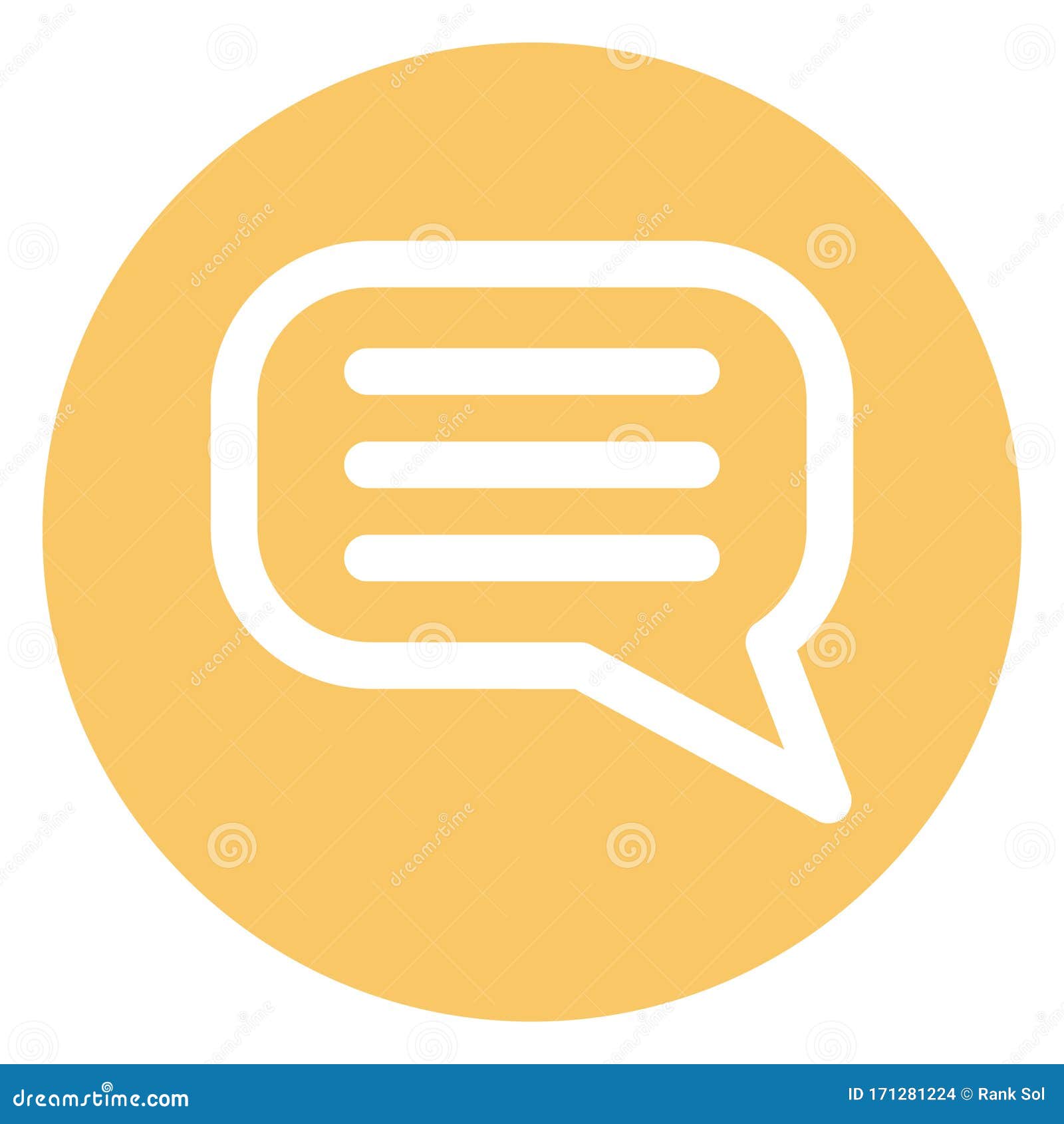 Bubble, Chat Bold Outline Vector Icon Which Can Easily Modify or Edit ...