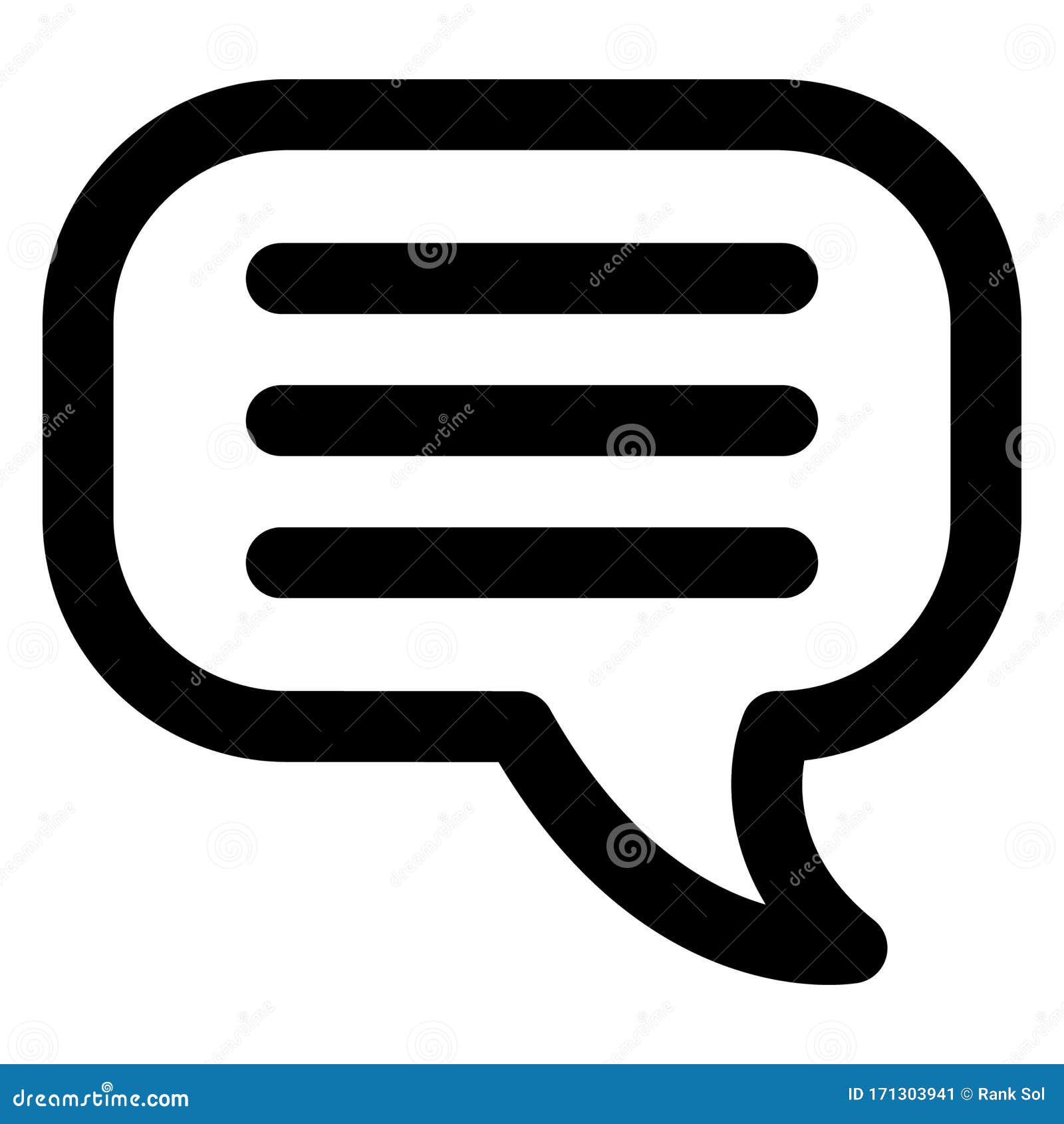 Basic RGB Bubble, Chat Bold Outline Vector Icon Which Can Easily Modify ...