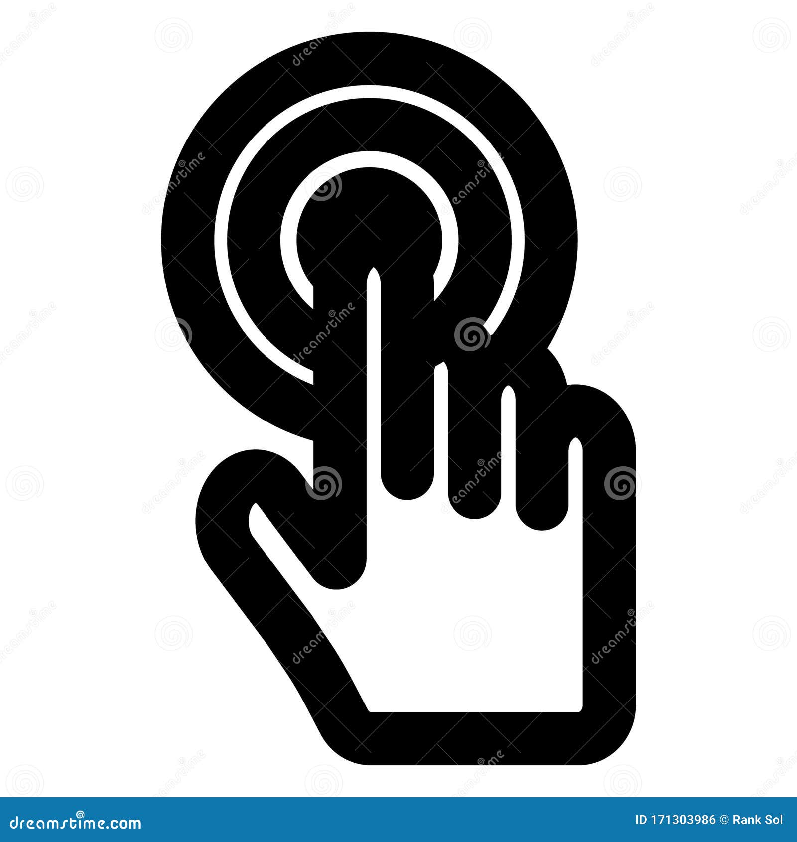 Click, Internet Bold Outline Vector Icon Which Can Easily Modify or ...