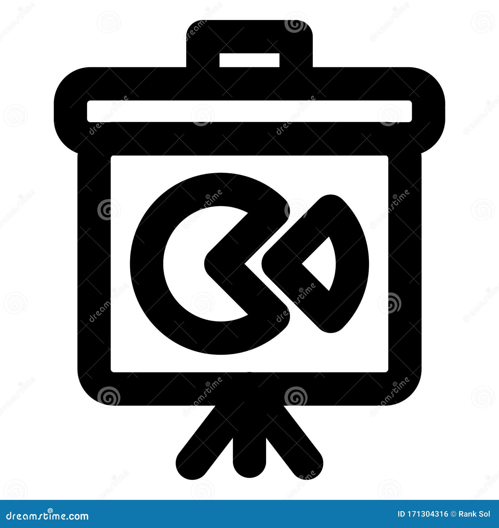 Basic RGB Blackboard, Business Bold Outline Vector Icon Which Can ...