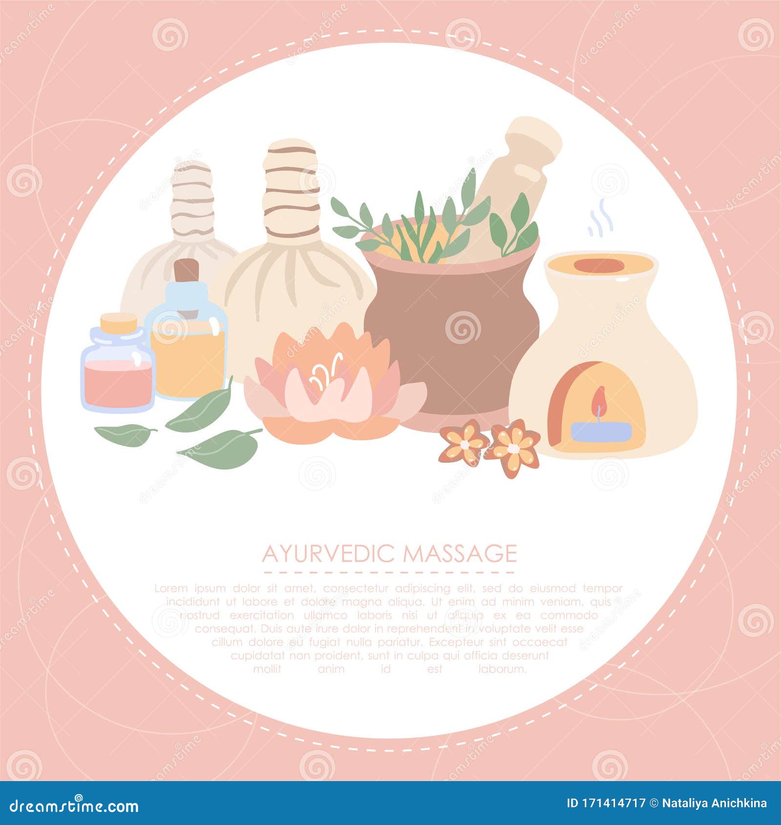 Wellness, Aromatherapy, SPA Card or Flier Design. Stock Vector ...
