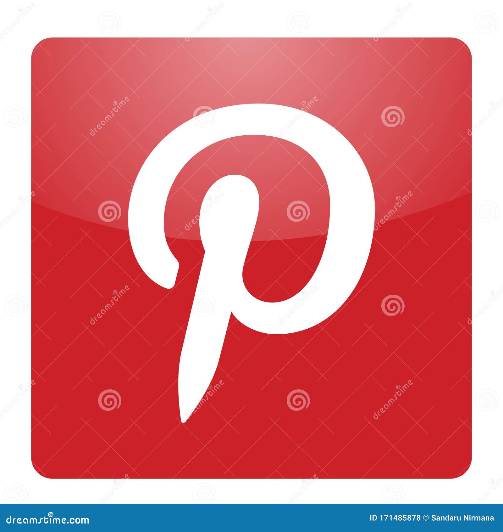 Pinterest Logo On Laptop Screen 3d Rendering. Technology Device ...