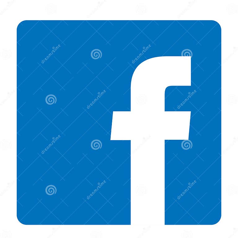 Facebook Logo Icon Facebook Text Vector Illustrations on White ...