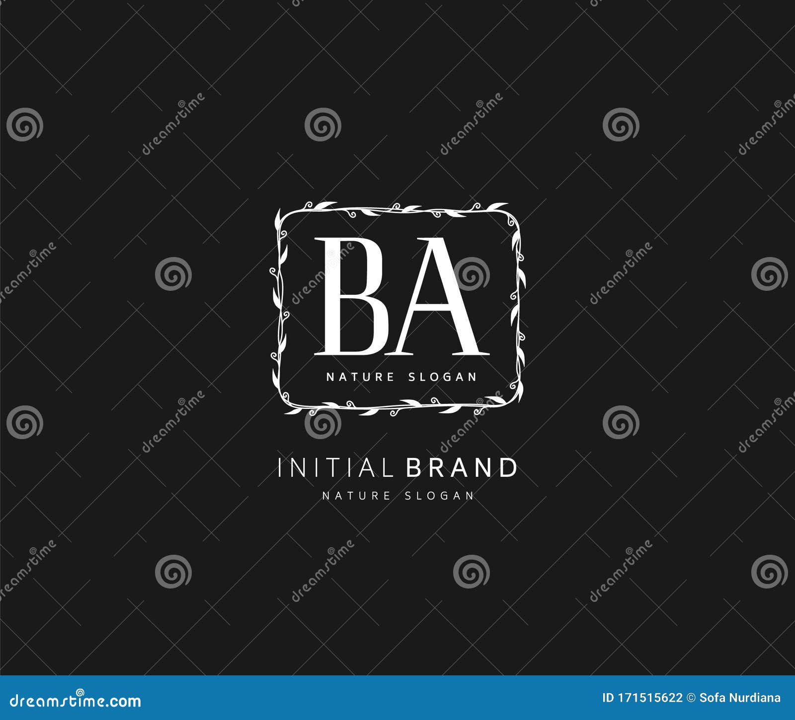 BA Beauty Vector Initial Logo, Handwriting Logo of Initial Signature ...