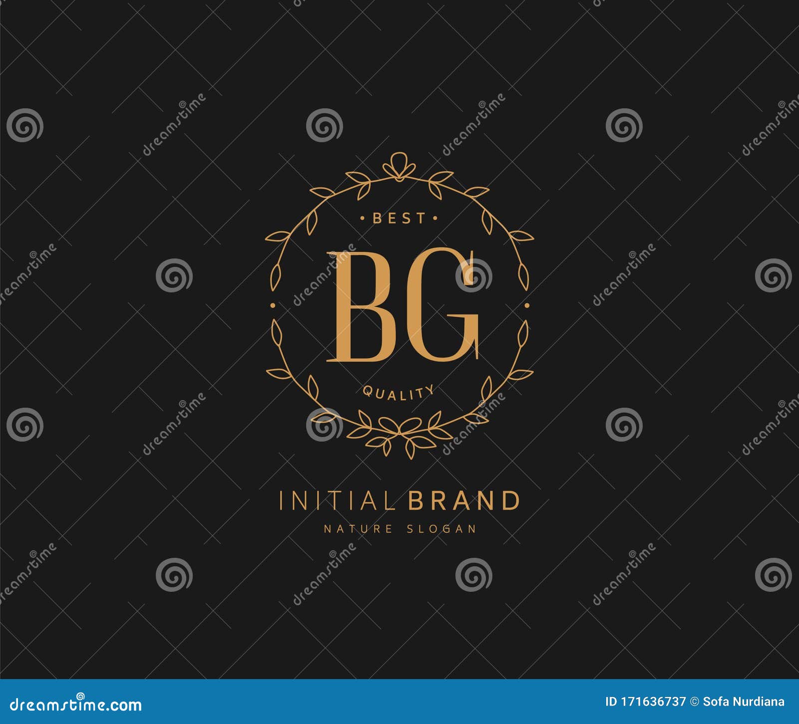 BG Beauty Vector Initial Logo, Handwriting Logo of Initial Signature ...