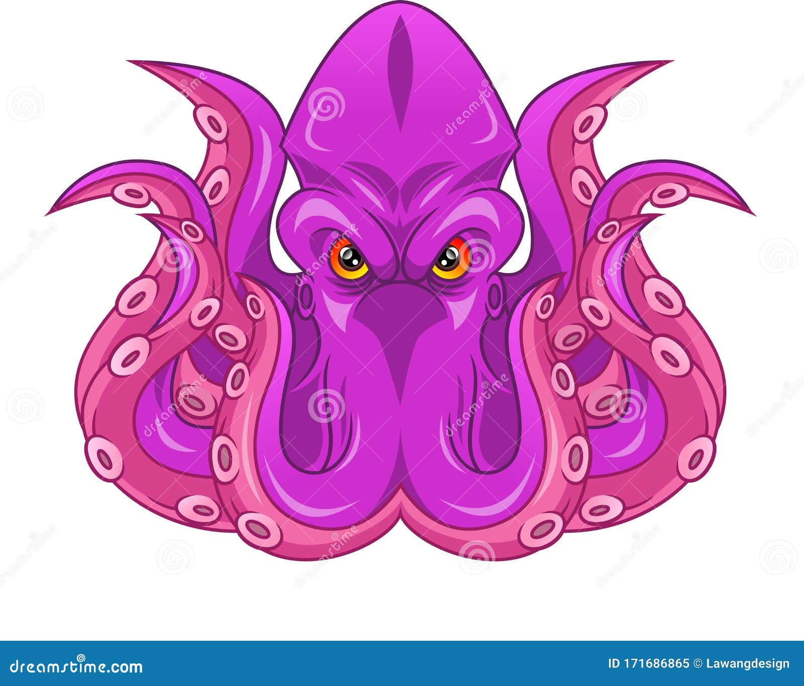 Octopus Mascot Logo Design Vector With Modern Illustration Concept ...