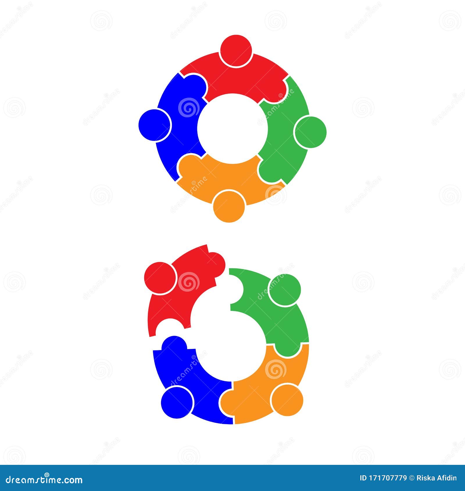 Abstract Community Circle Logo, Vector Template Design Stock Vector ...