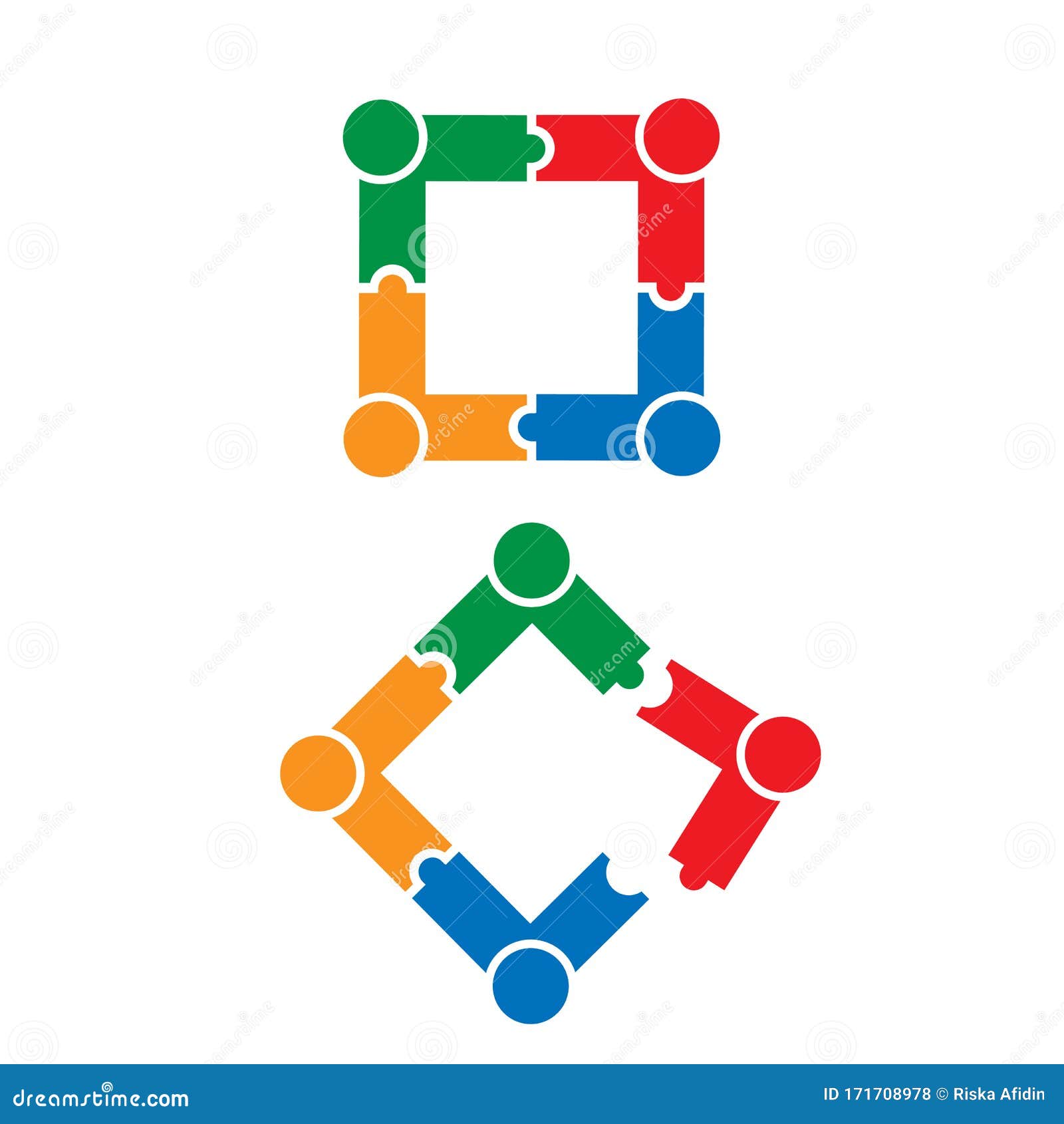 Abstract Community Circle Logo, Vector Template Design Stock Vector ...