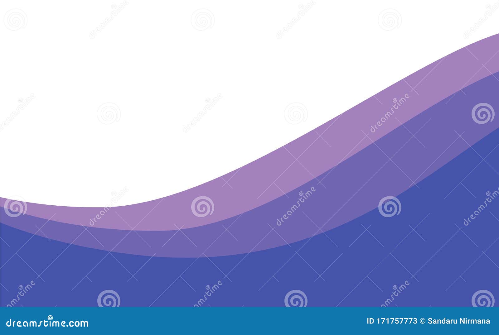 Abstract Blue Wave Background Vector Purple Tone Abstract Decorative ...