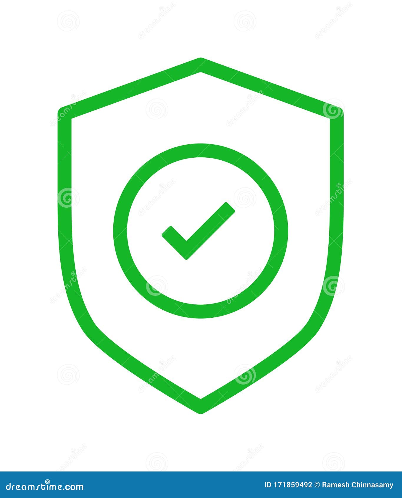 Shield With Tick Outline Verify Badge Verification Tag Protection ...