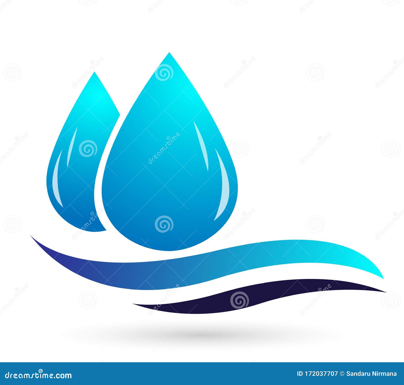 Globe Water Drop Save Logo Concept of Water Drop with World Save Earth ...