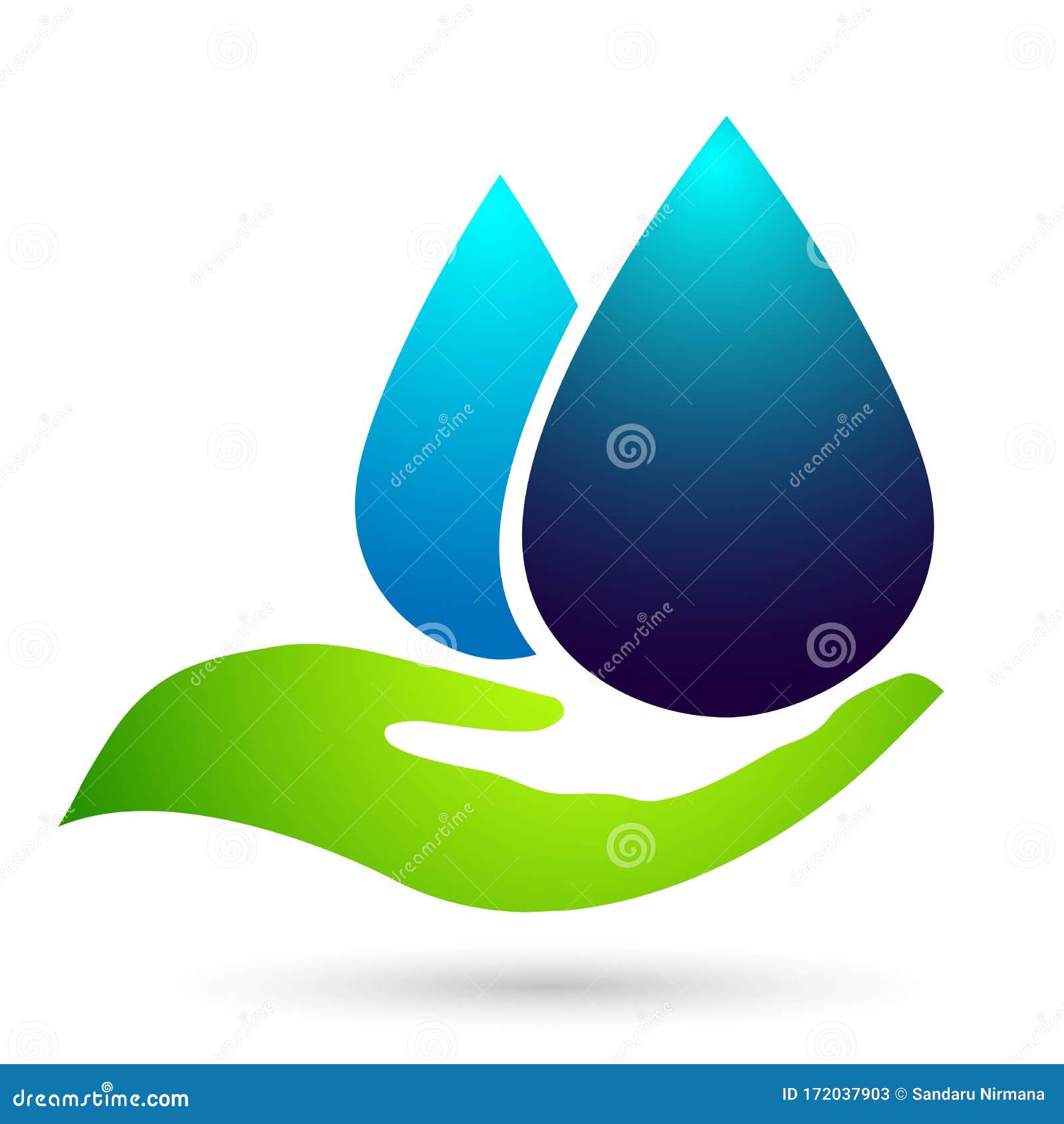 Globe Water Drop Save Logo Concept of Water Drop with World Save Earth ...