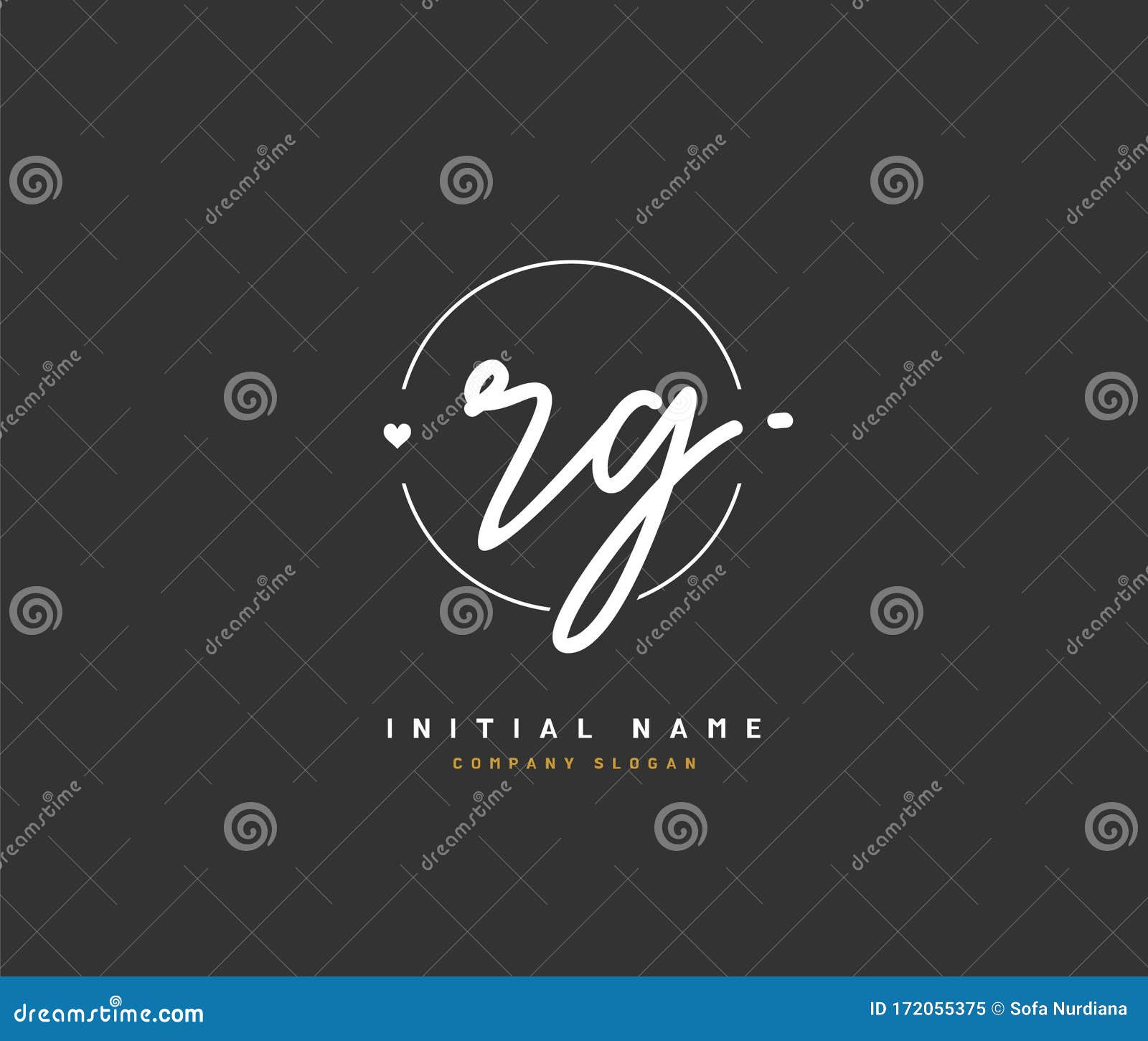 RG Beauty Vector Initial Logo, Handwriting Logo of Initial Signature ...