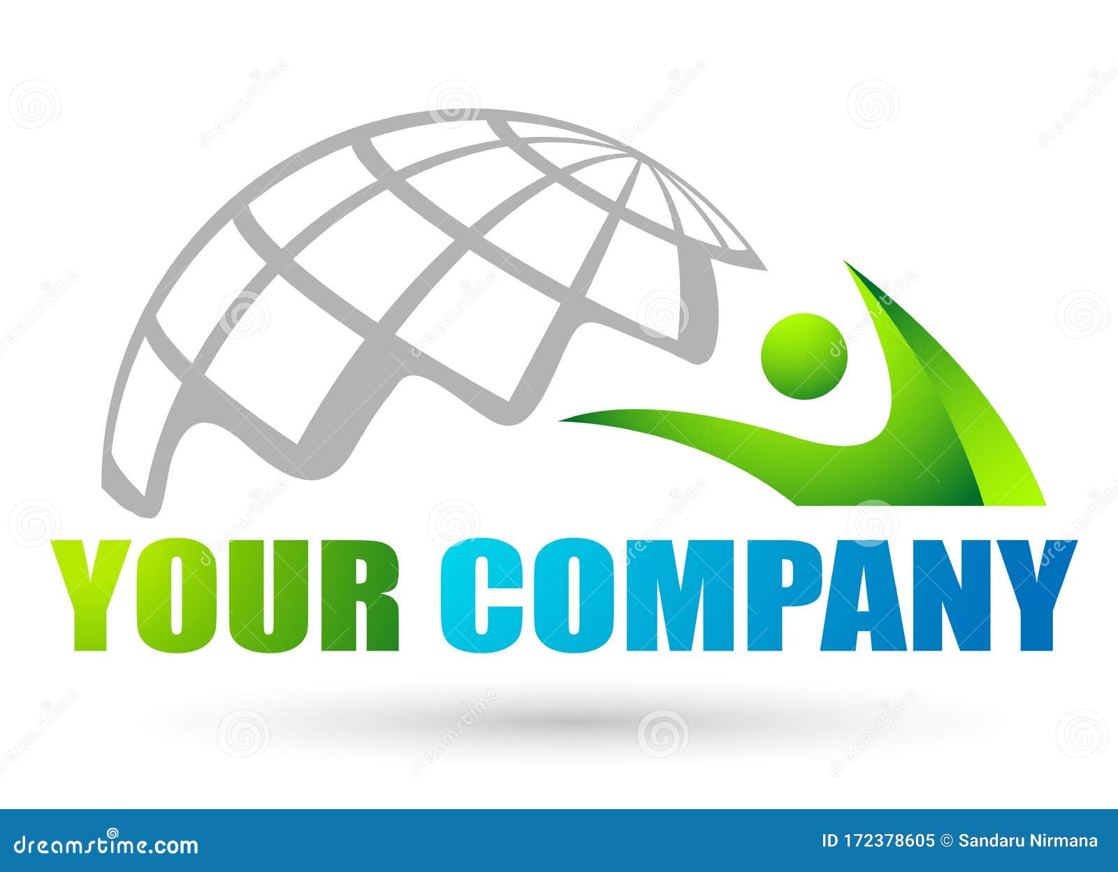 Globe World Green People Icon Vector Illustrations on White Background ...