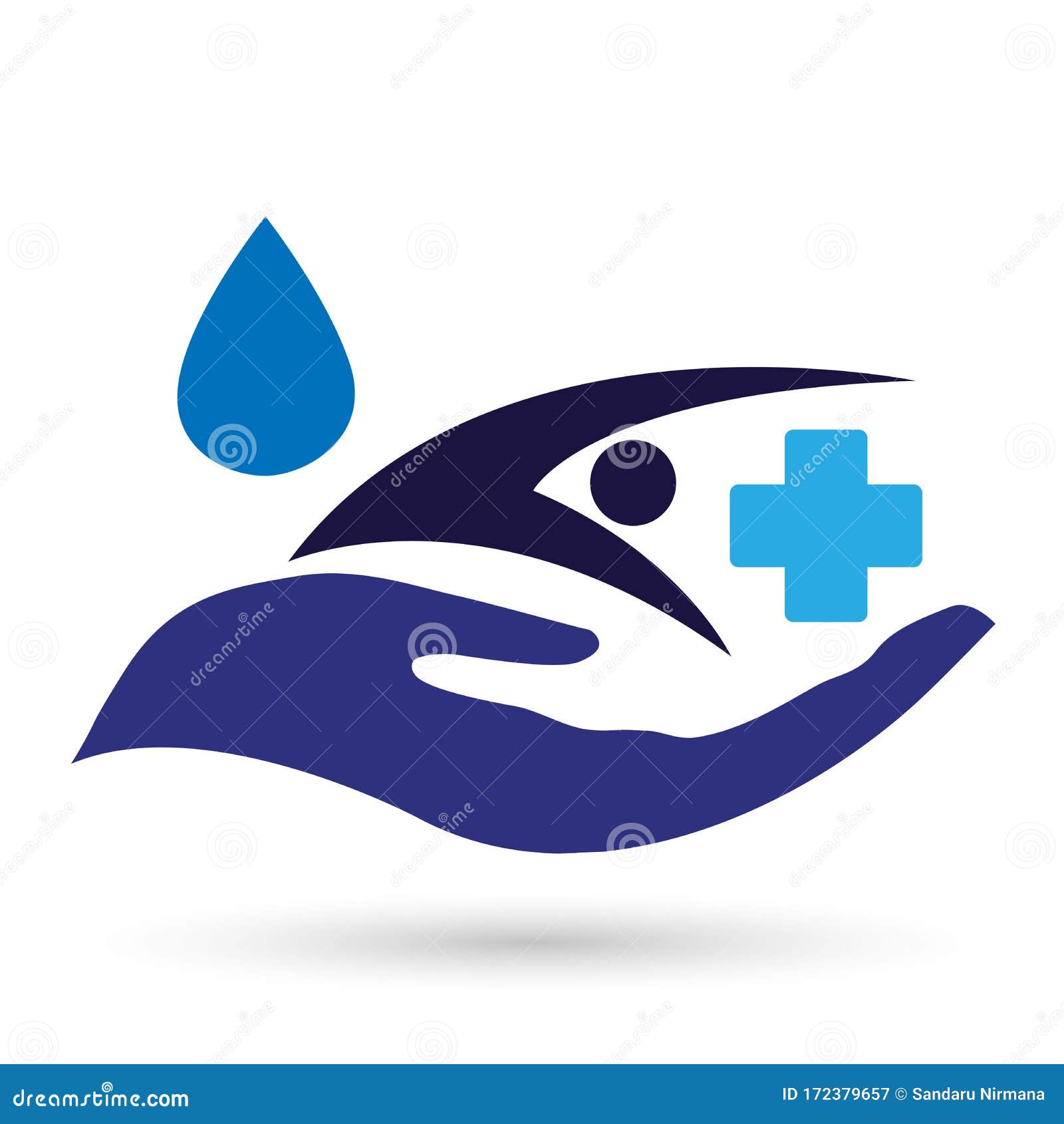 Globe Water Drop Save Logo Concept of Water Drop with World Save Earth ...