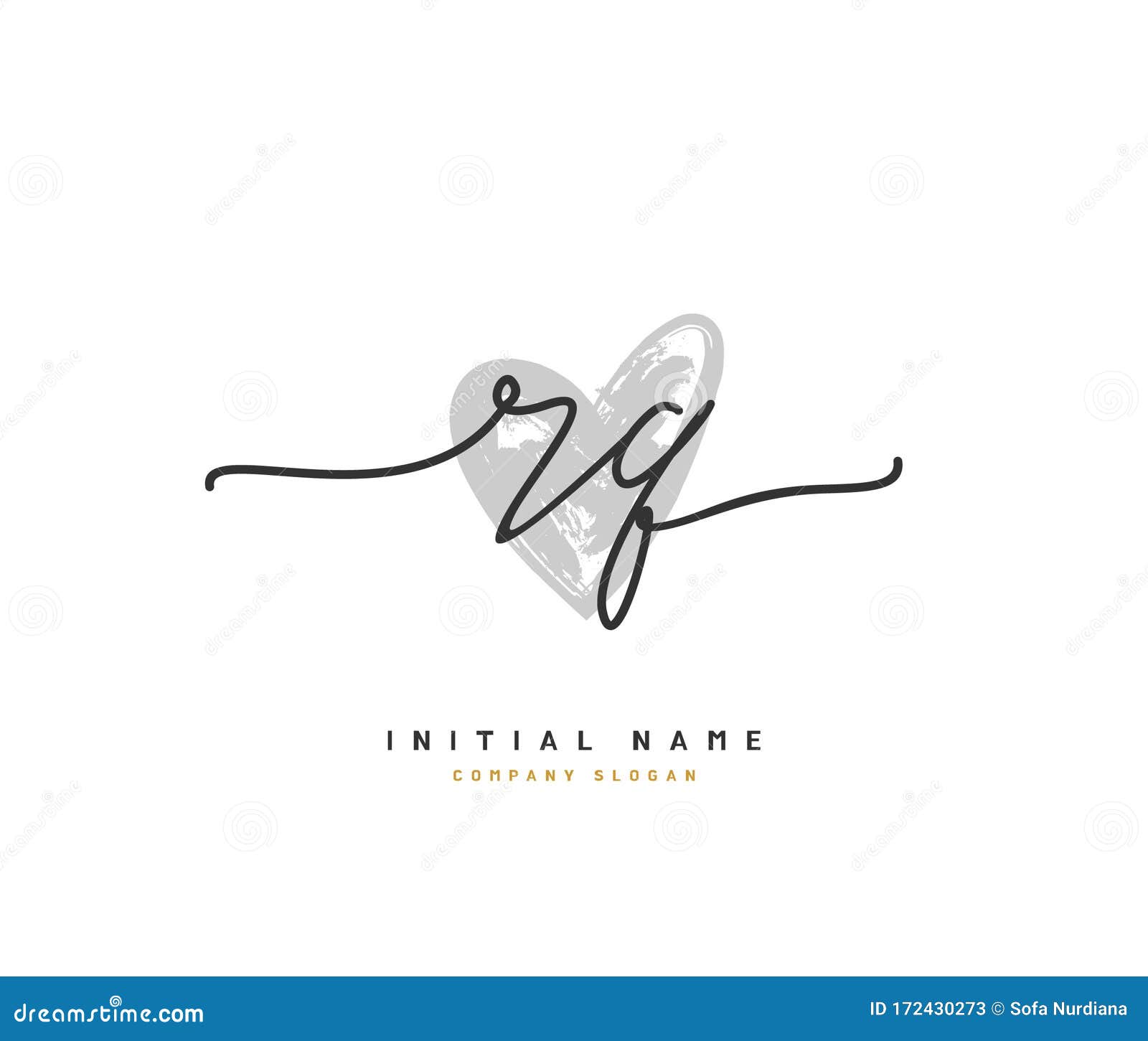 RQ Beauty Vector Initial Logo, Handwriting Logo of Initial Signature ...