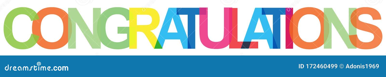 Colorful Congratulations Message Royalty-Free Stock Photography ...