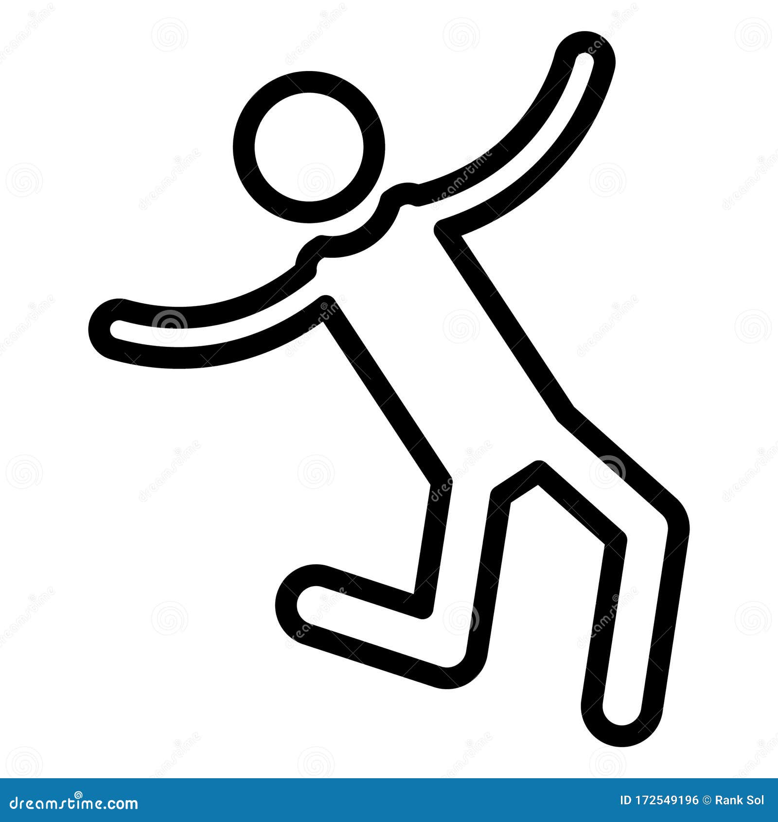 Basic RG Dance, Dancer Isolated Vector Icon Which Can Easily Modify or ...