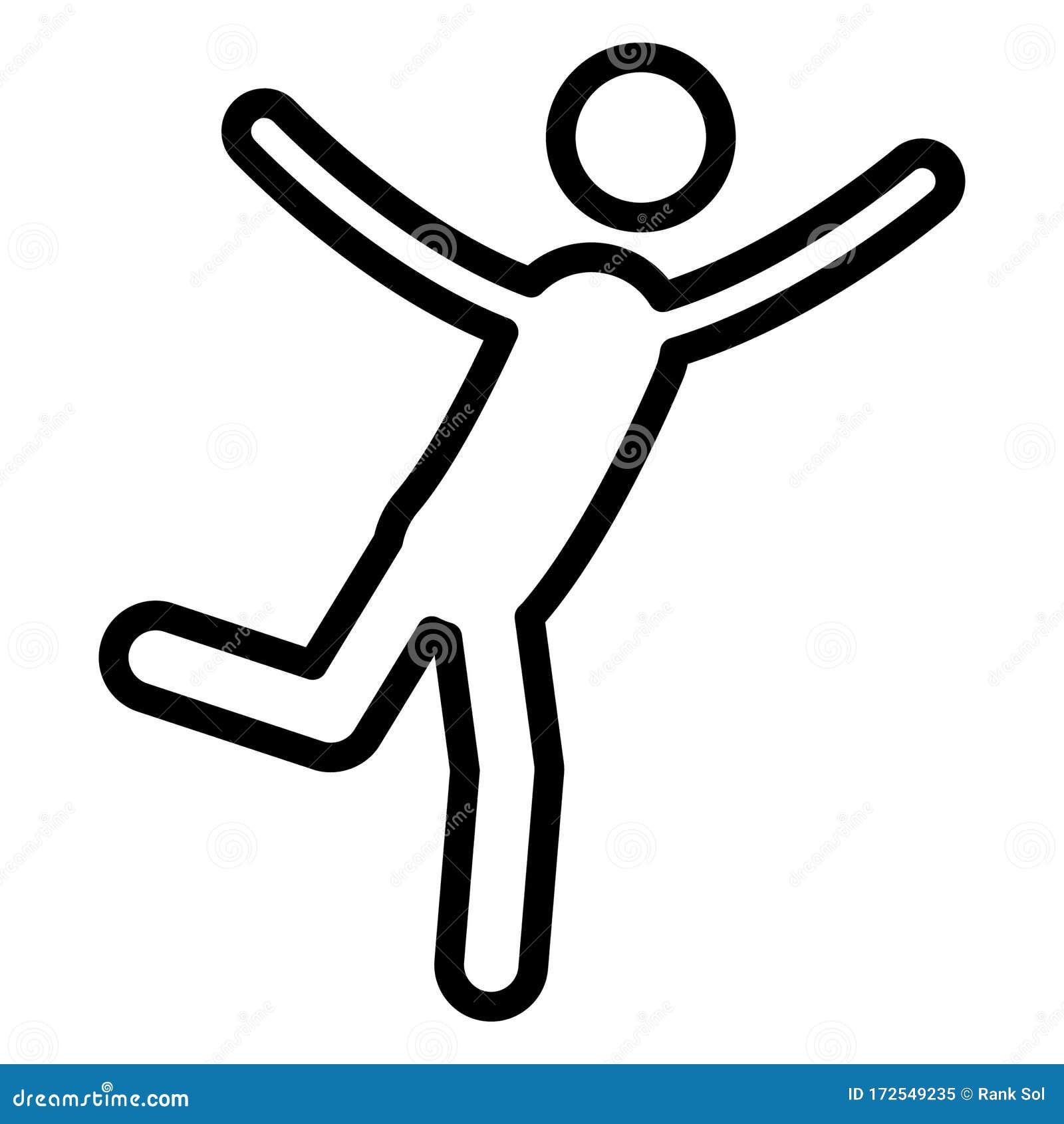 Basic RGB Dance, Dancer Isolated Vector Icon Which Can Easily Modify or ...