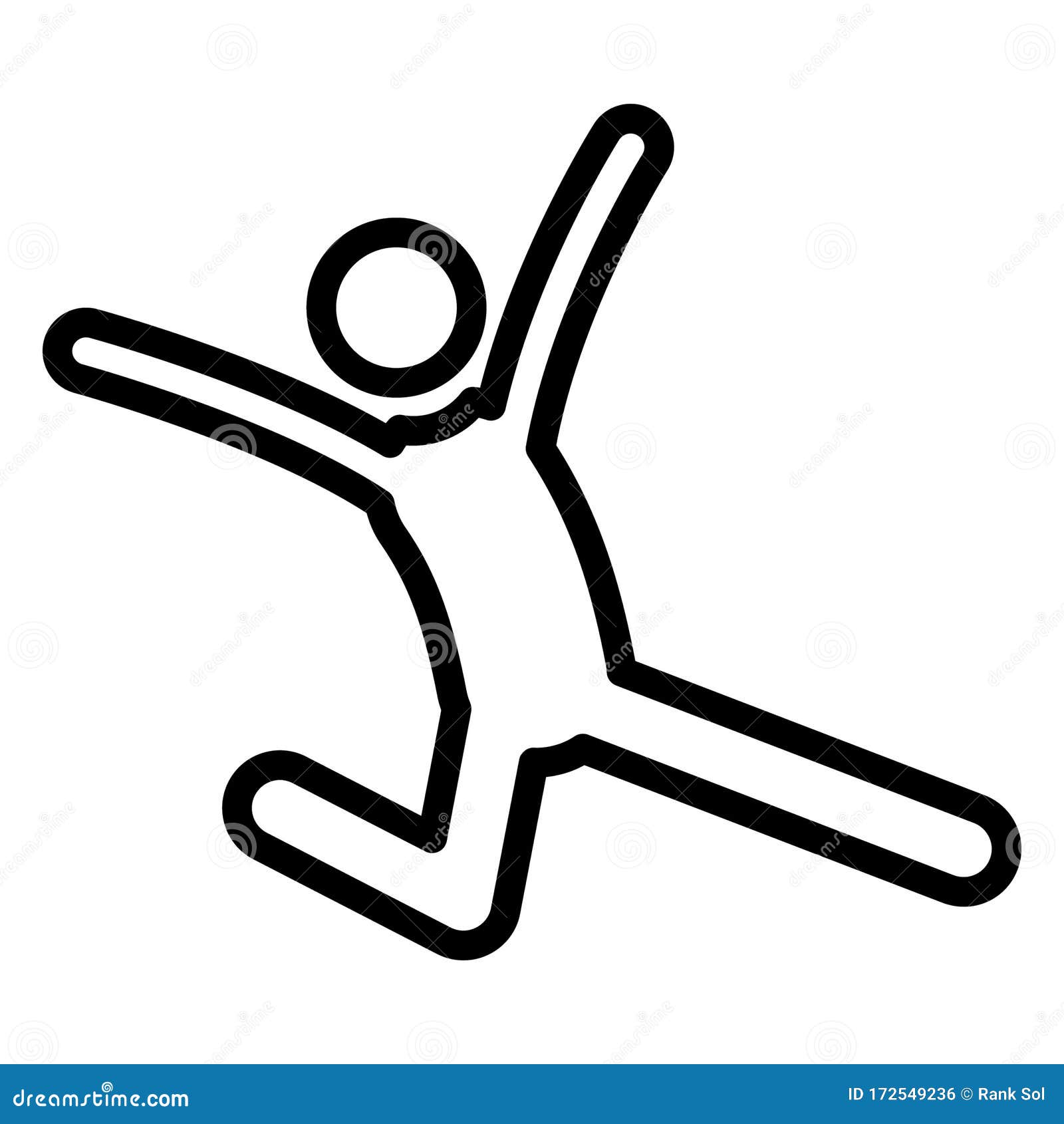 Basic RGB Dance, Dancer Isolated Vector Icon Which Can Easily Modify or ...