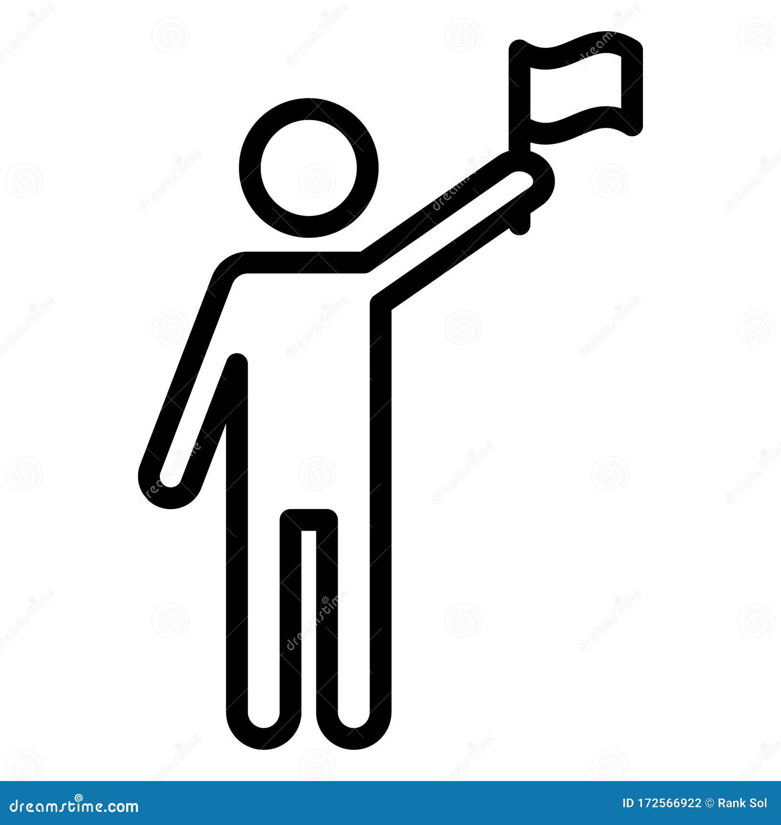 Explorer Person Archetype Bw Concept Vector Spot Illustration ...