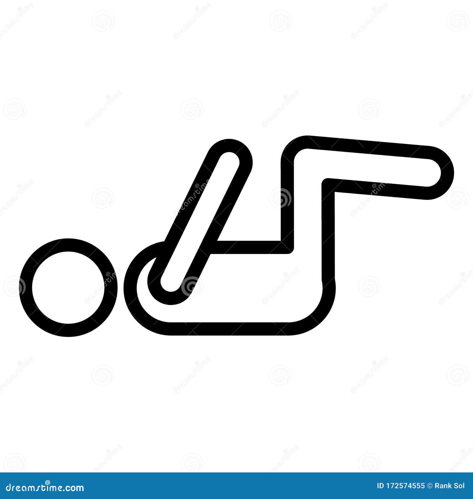 Basic RGB Belly Exercise, Fitness Isolated Vector Icon Which Can Easily ...