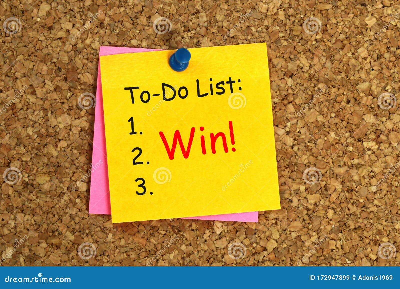 To do list win post it stock image. Image of posting - 172947899