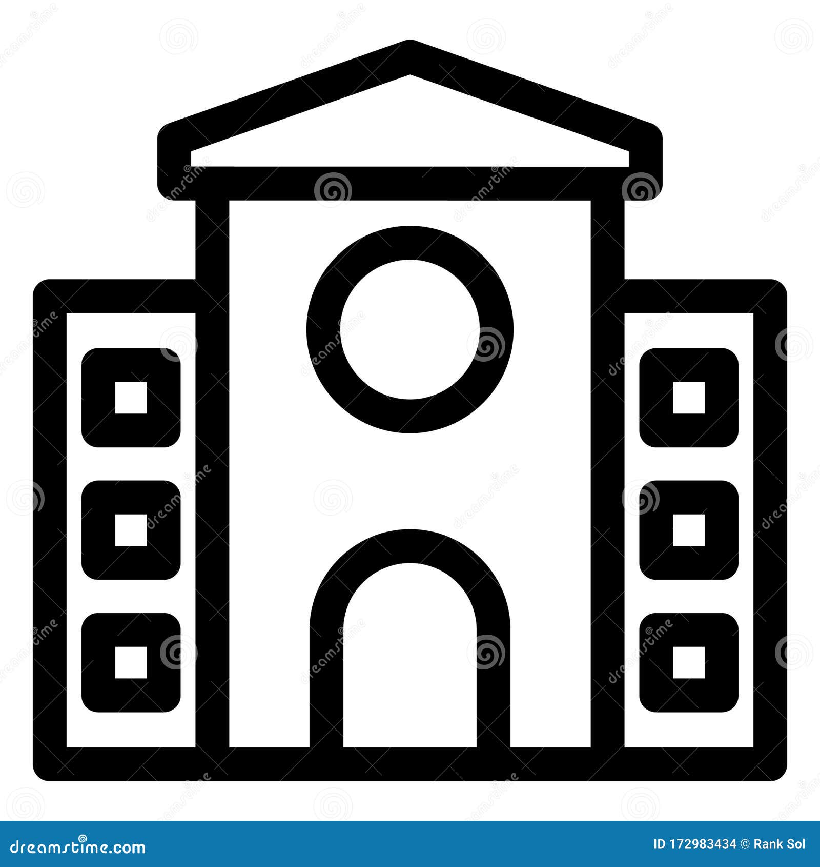 Basic RGB Architecture, Building Vector Icon Which Can Easily Modify or ...