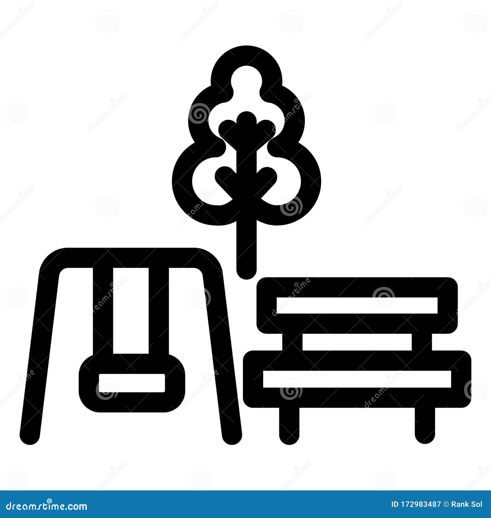 Basic RGB Forest, Park Vector Icon Which Can Easily Modify or Edit ...