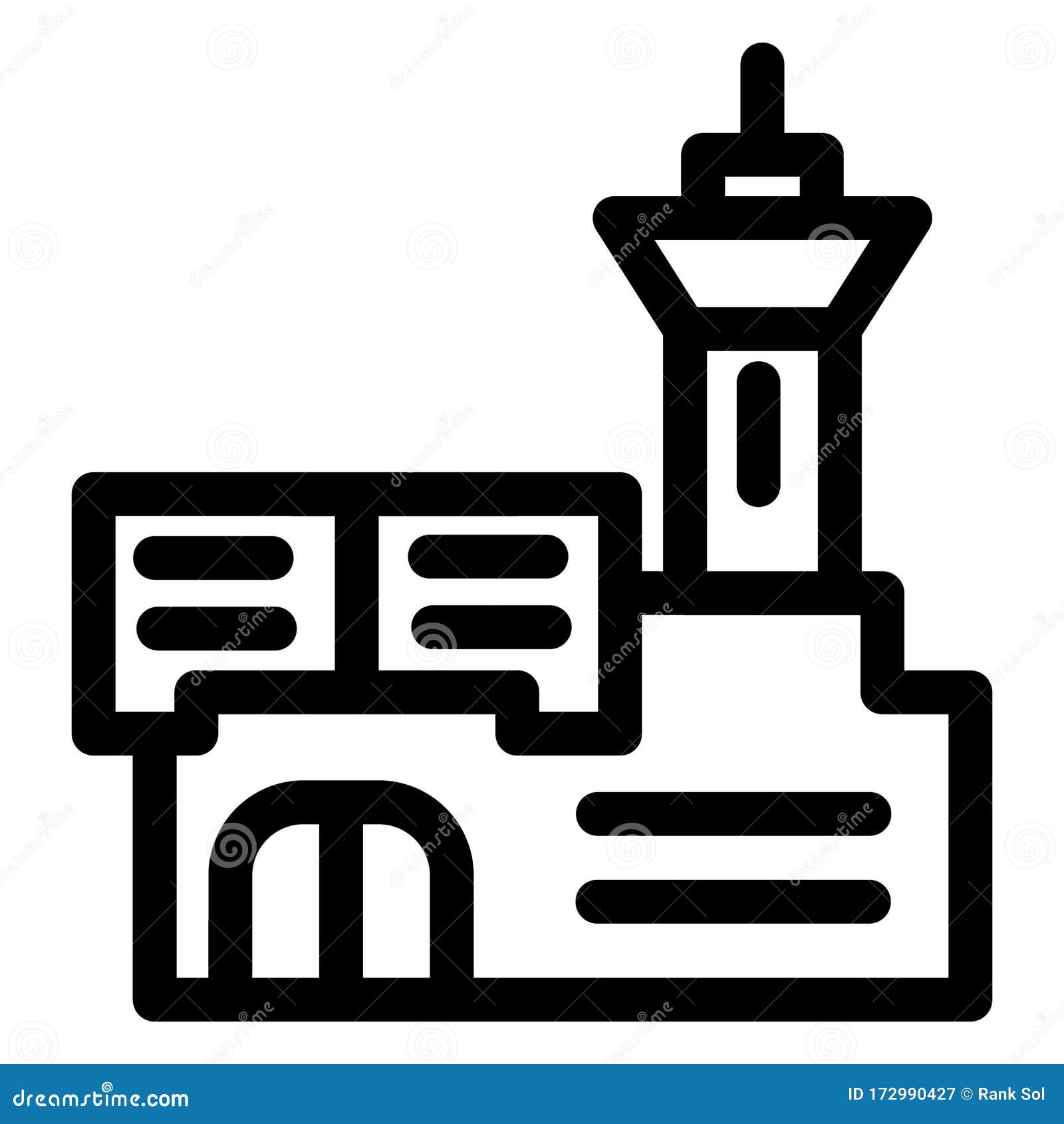 Basic RGB Airfield, Airport Vector Icon Which Can Easily Modify or Edit ...