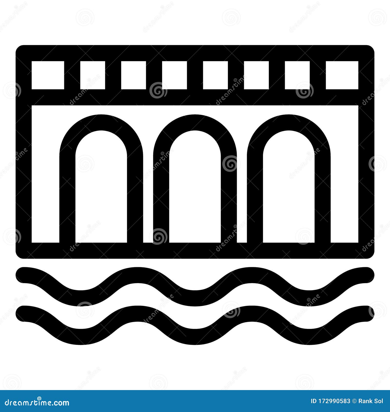 Basic RGB Bridge, Overpass Vector Icon Which Can Easily Modify or Edit ...