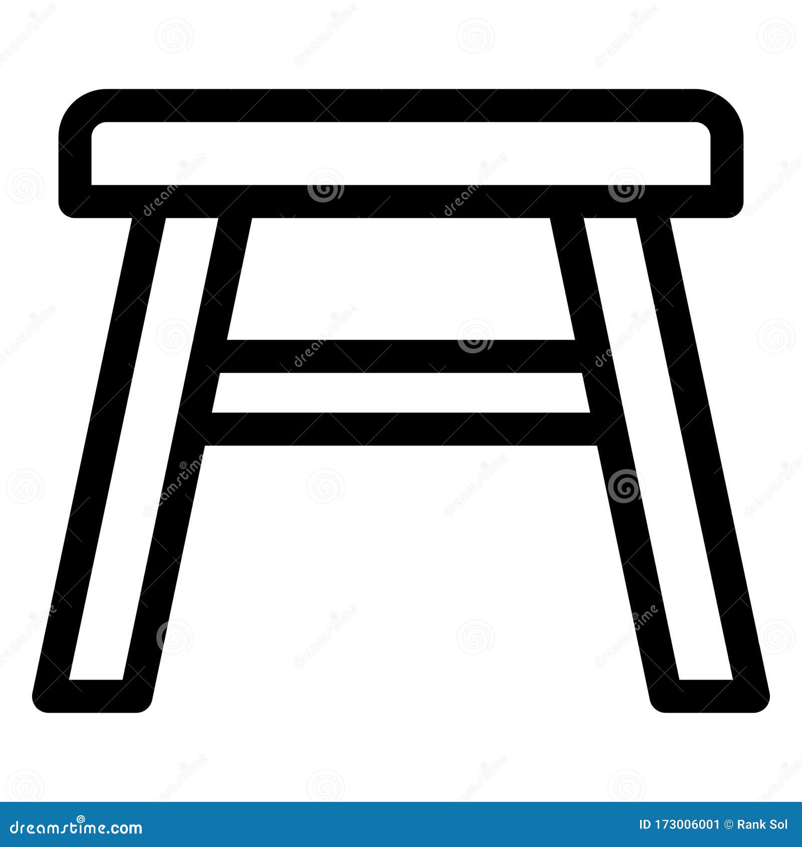 Basic RGB Bench, Chair Vector Icon Which Can Easily Modify or Edit ...