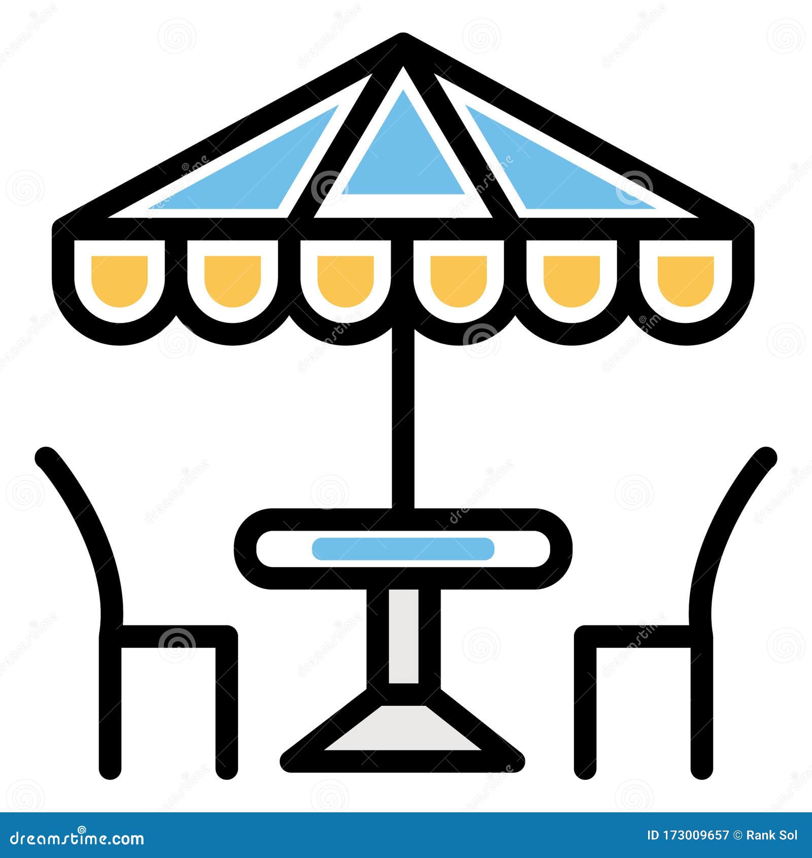 Basic RGB Courtyard, Outdoor Vector Icon Which Can Easily Modify or ...