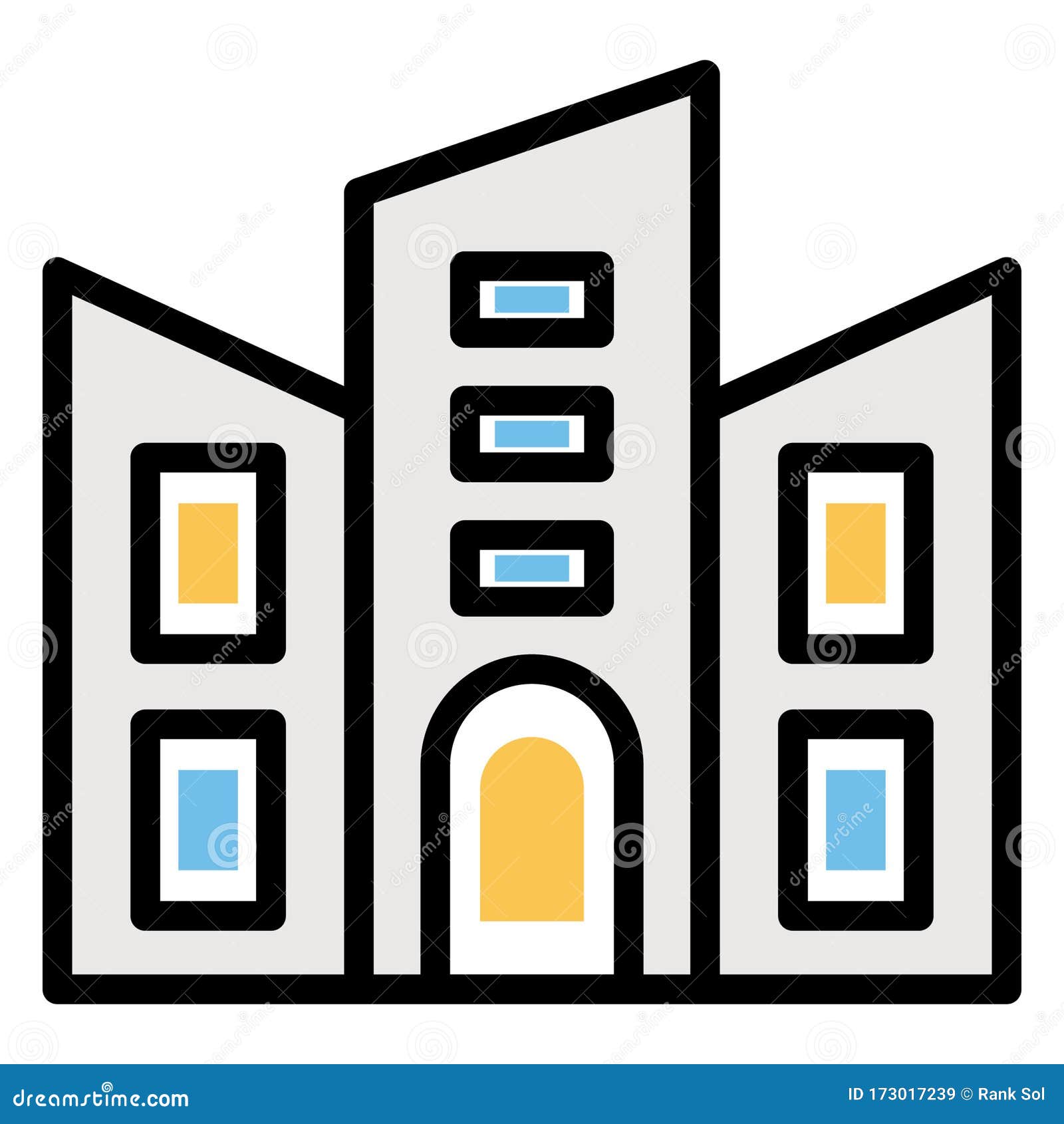 Basic RGB Building, Construction Vector Icon Which Can Easily Modify or ...