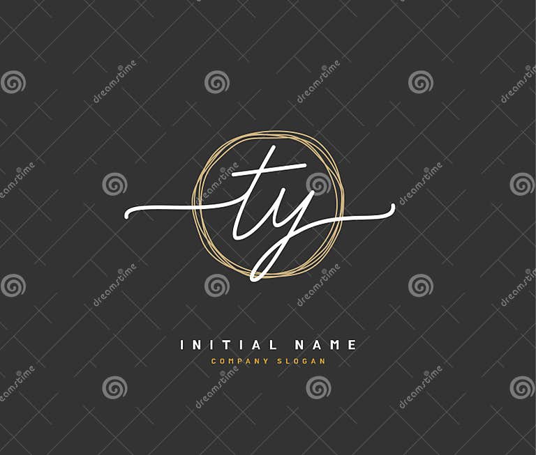 TY Beauty Vector Initial Logo, Handwriting Logo of Initial Signature ...