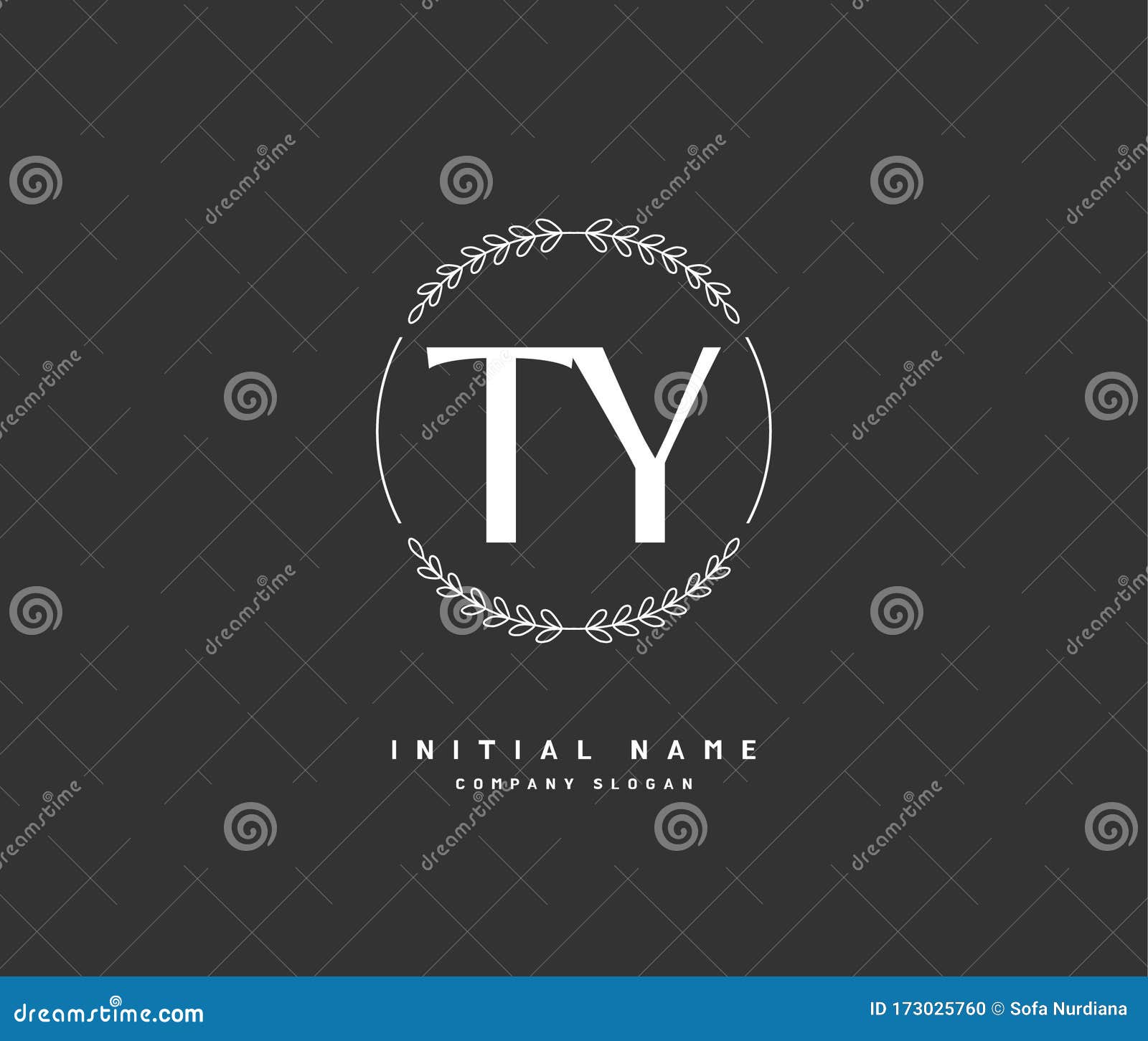 TY Beauty Vector Initial Logo, Handwriting Logo of Initial Signature ...