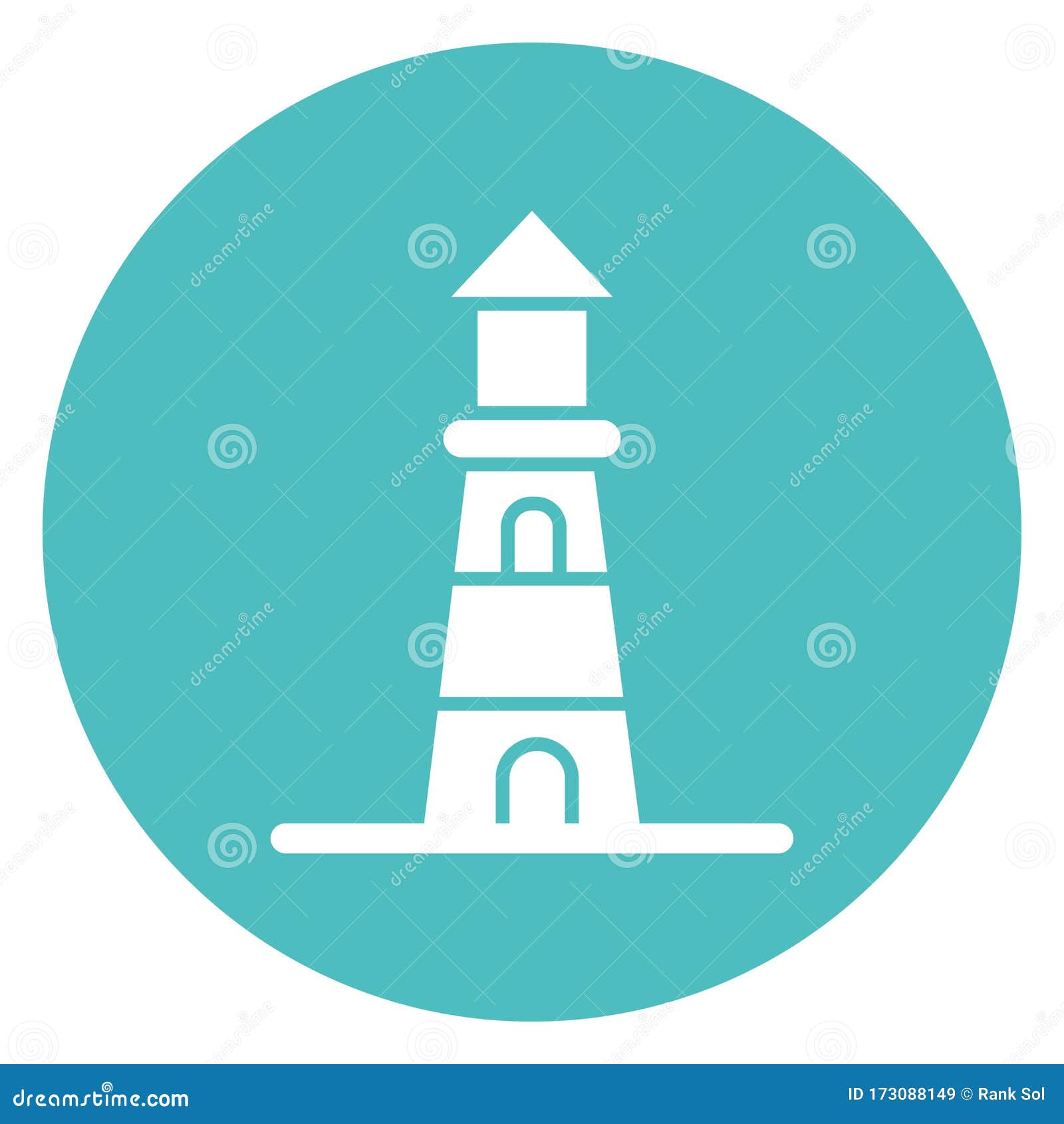 Basic RGB Beacon, Headlight Vector Icon Which Can Easily Modify or Edit ...