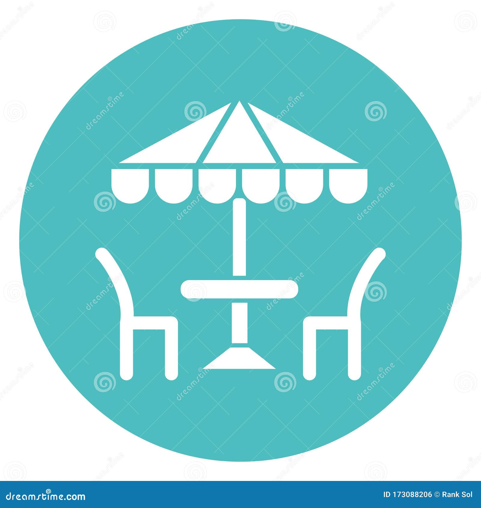 Basic RGB Courtyard, Outdoor Vector Icon Which Can Easily Modify or ...