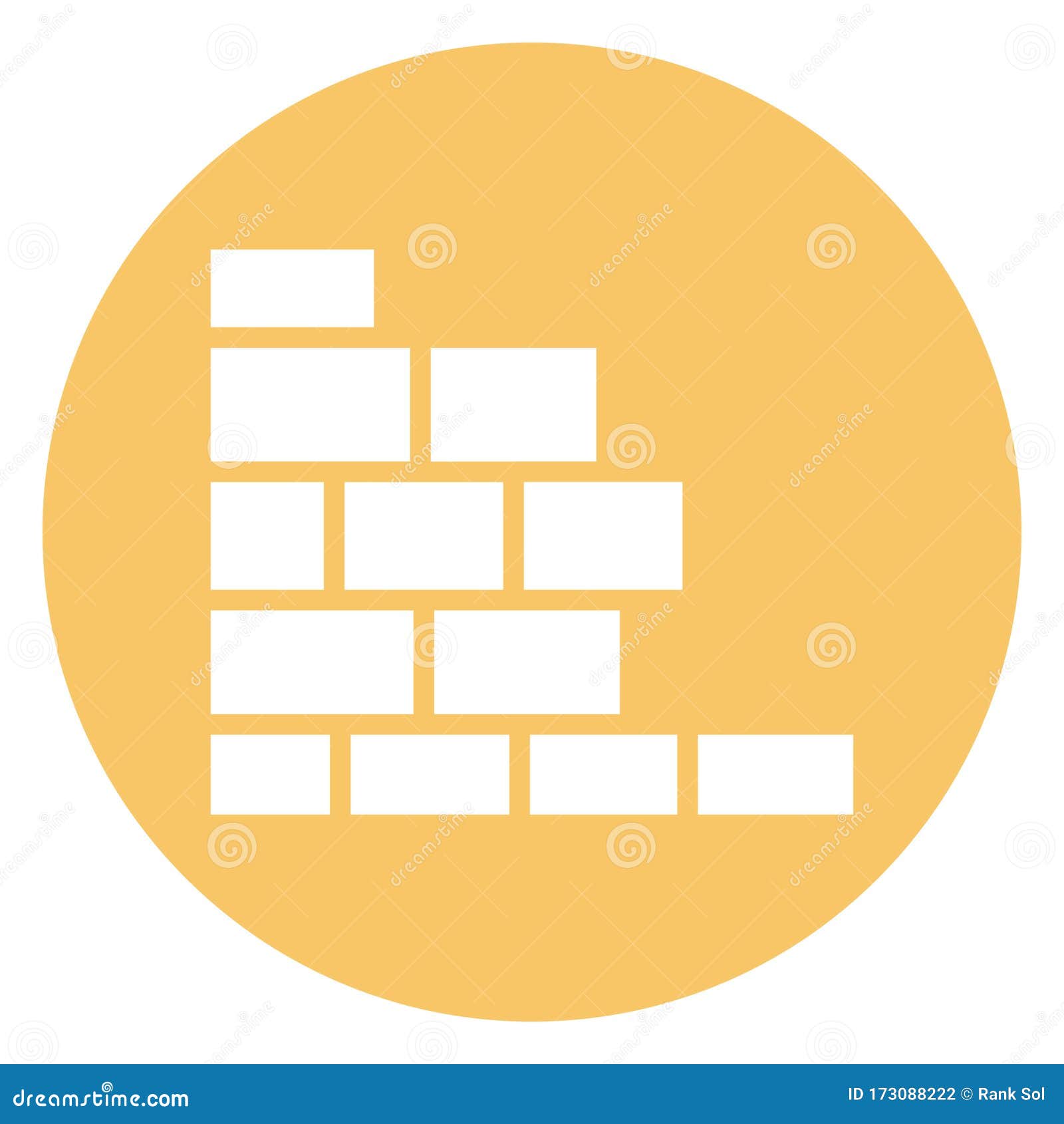 Basic RGB Bricks, Wall Vector Icon Which Can Easily Modify or Edit ...
