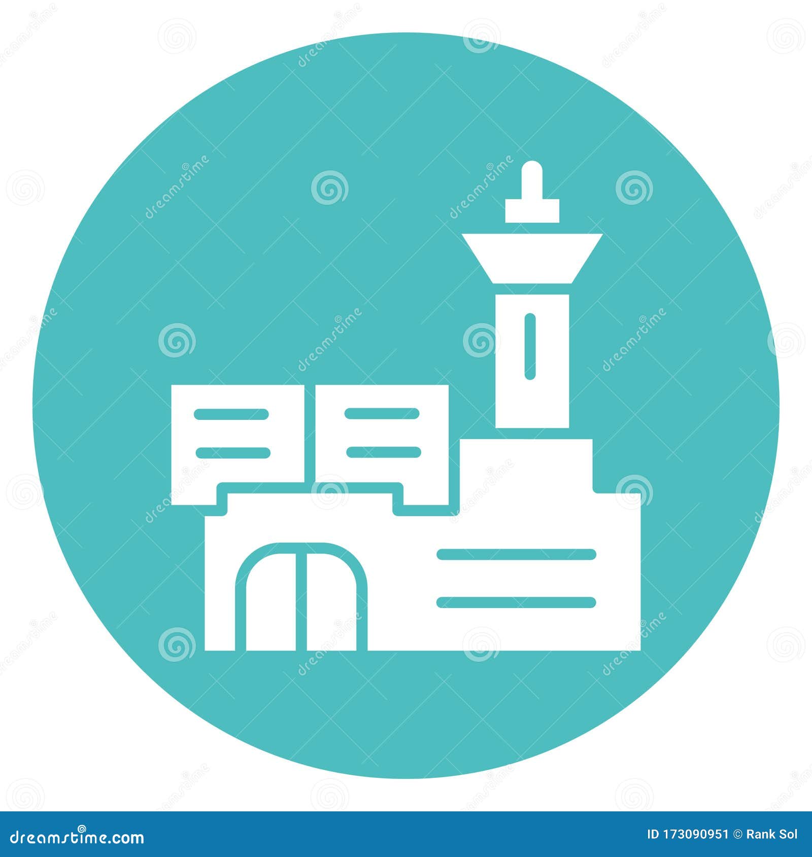 Basic RGB Airfield, Airport Vector Icon Which Can Easily Modify or Edit ...