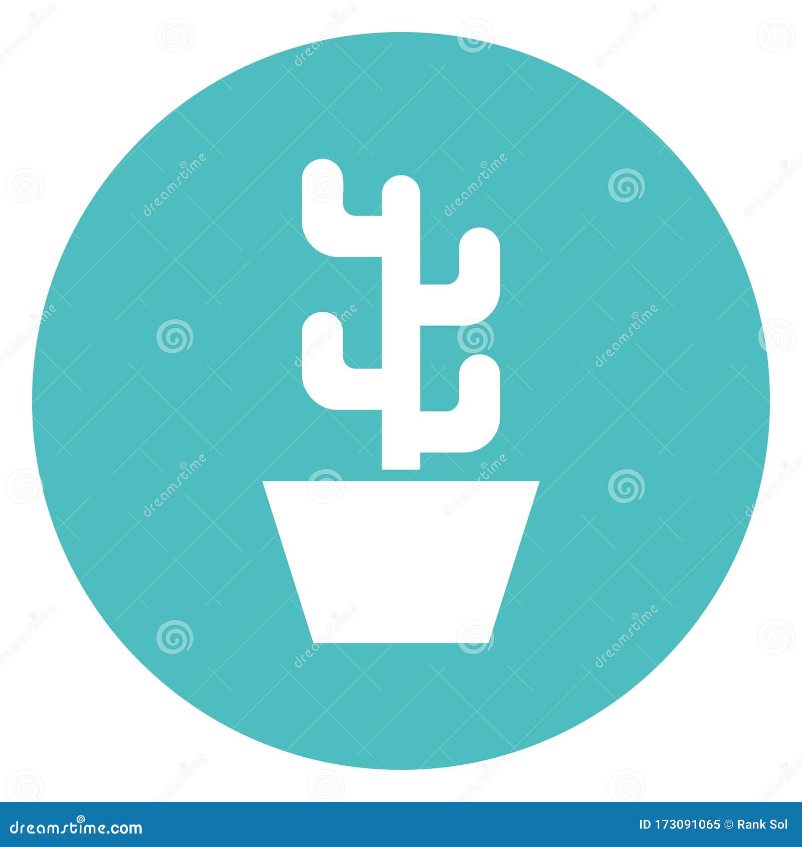 Basic RGB Cacti, Cacto Vector Icon Which Can Easily Modify or Edit ...