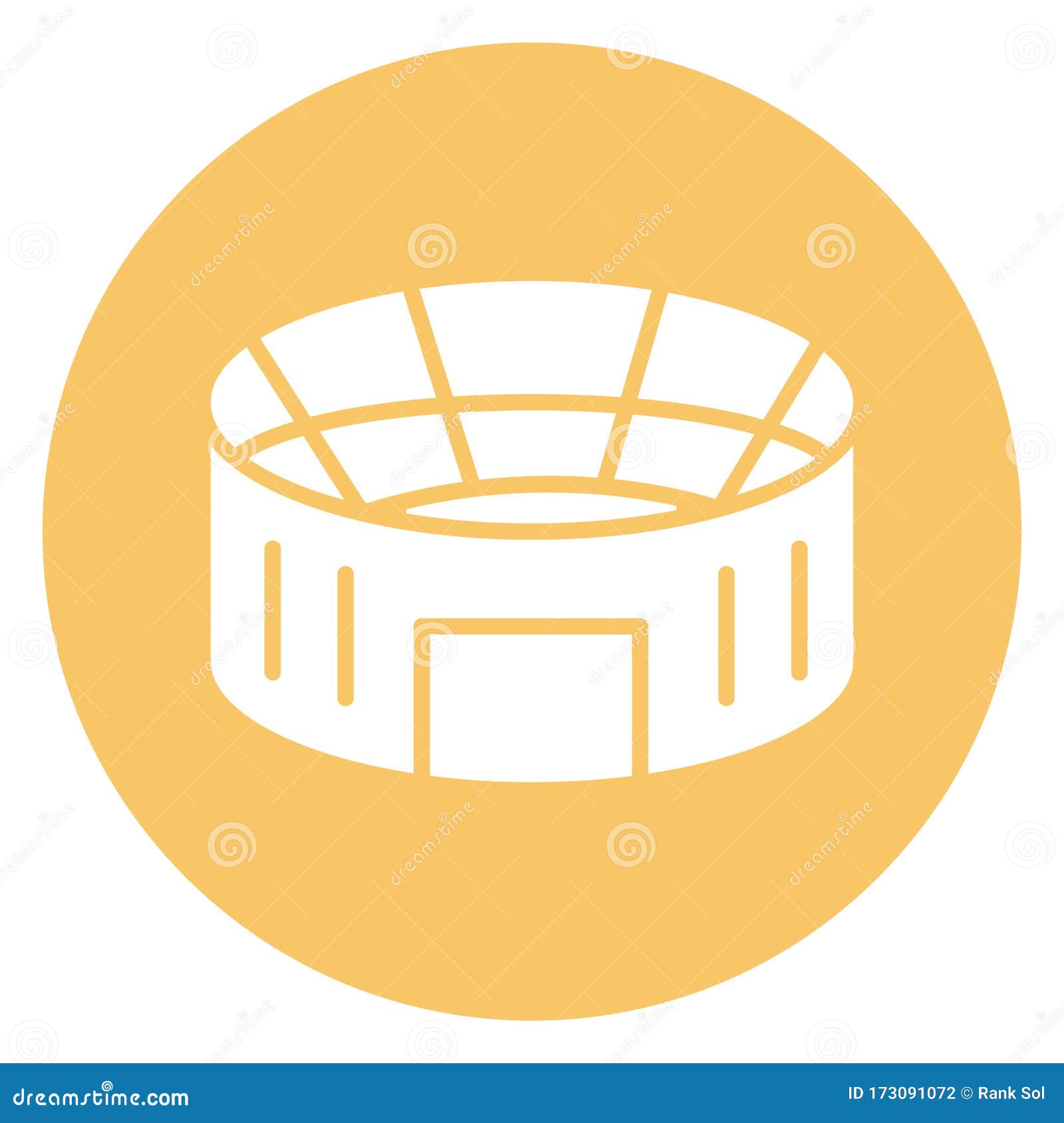 Basic RGB Amphitheater, Arena Vector Icon Which Can Easily Modify or ...
