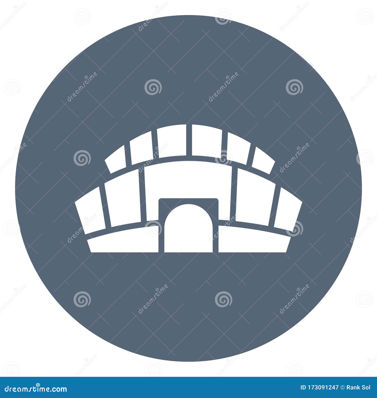 Basic RGB Amphitheater, Arena Vector Icon Which Can Easily Modify or ...