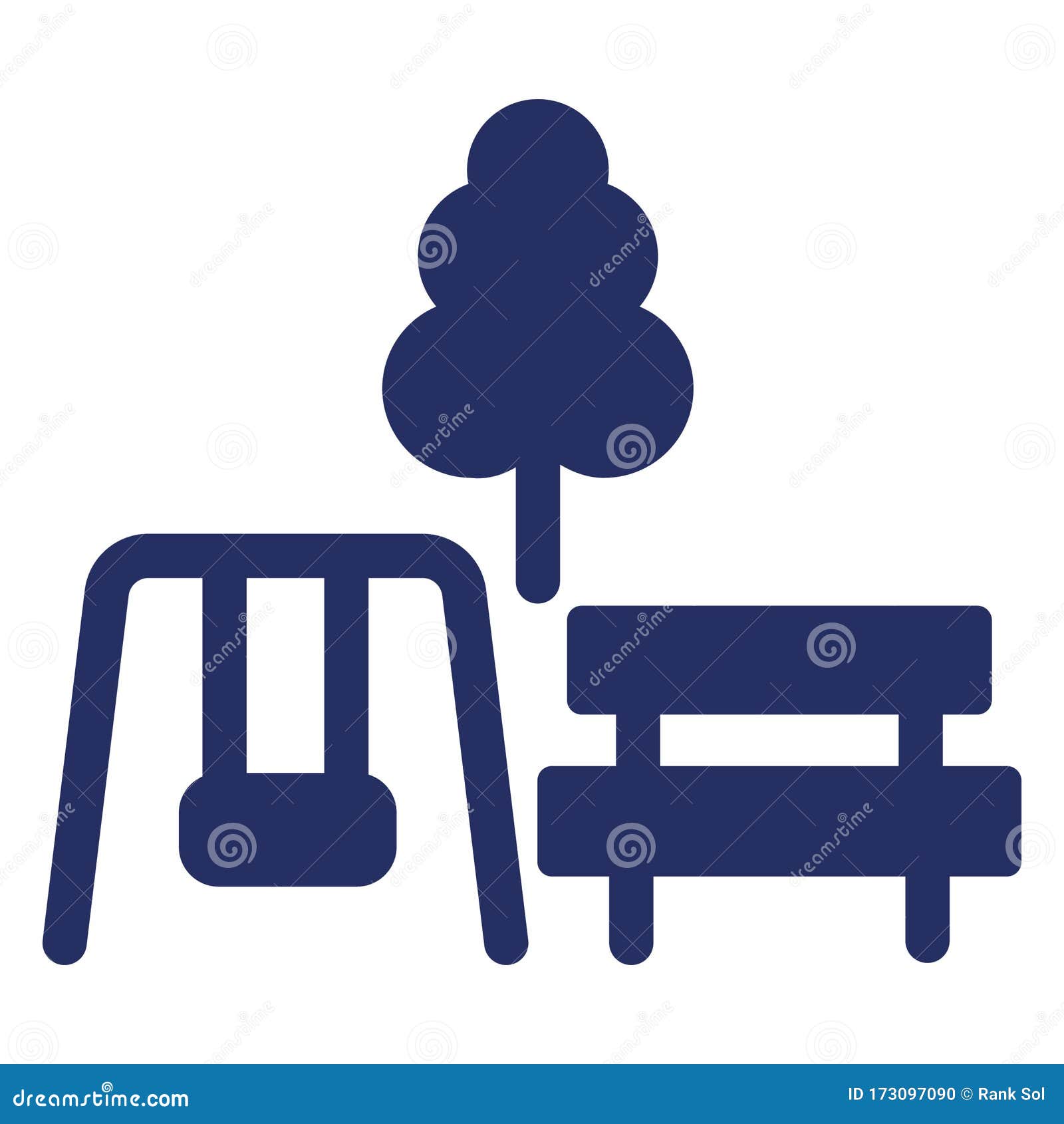 Basic RGB Forest, Park Vector Icon Which Can Easily Modify or Edit ...