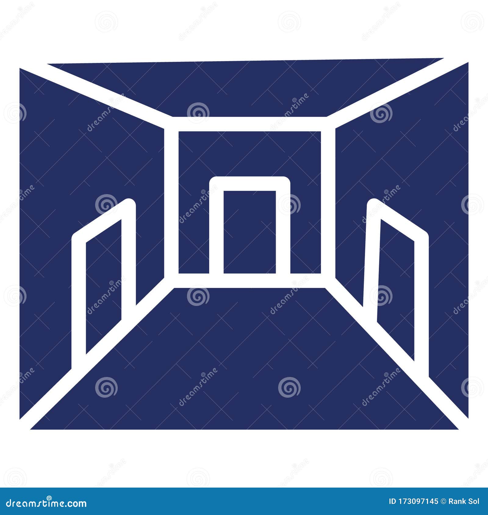 Basic RGB Aisle, Corridor Vector Icon Which Can Easily Modify or Edit ...