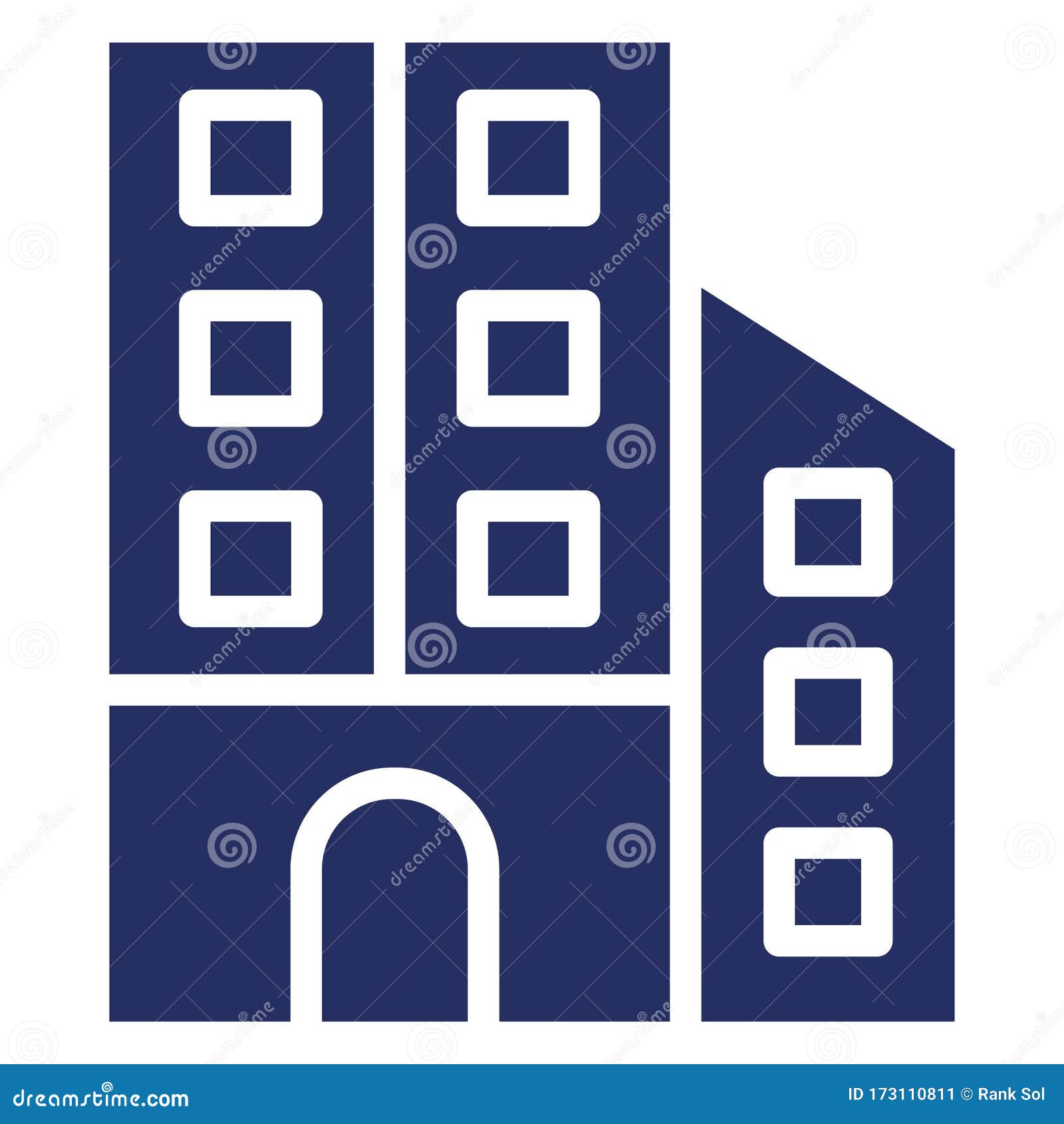 Basic R Building, Home Vector Icon Which Can Easily Modify or EditGB ...