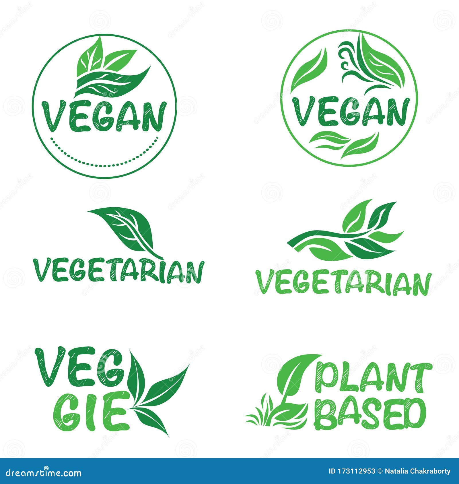 Set of green icons stock vector. Illustration of isolated - 173112953