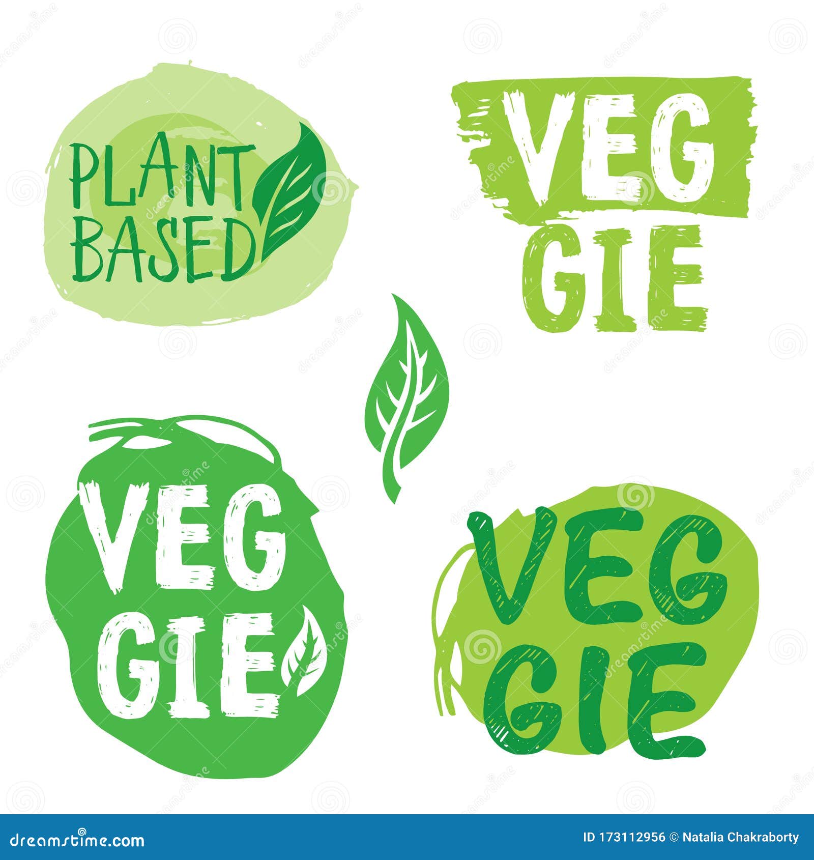 Set of green icons stock vector. Illustration of leaf - 173112956