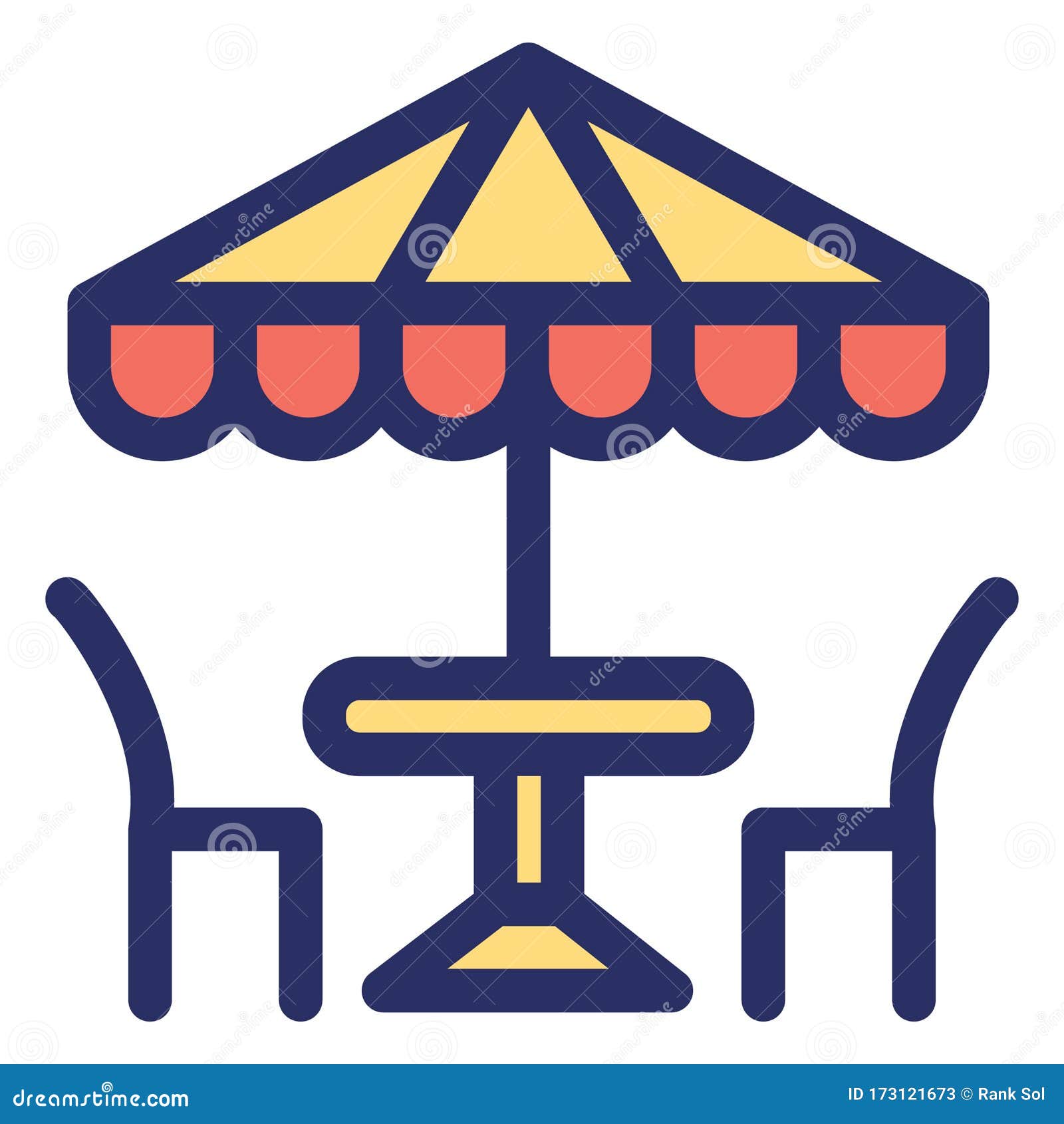 Basic RGB Courtyard, Outdoor Vector Icon Which Can Easily Modify or ...