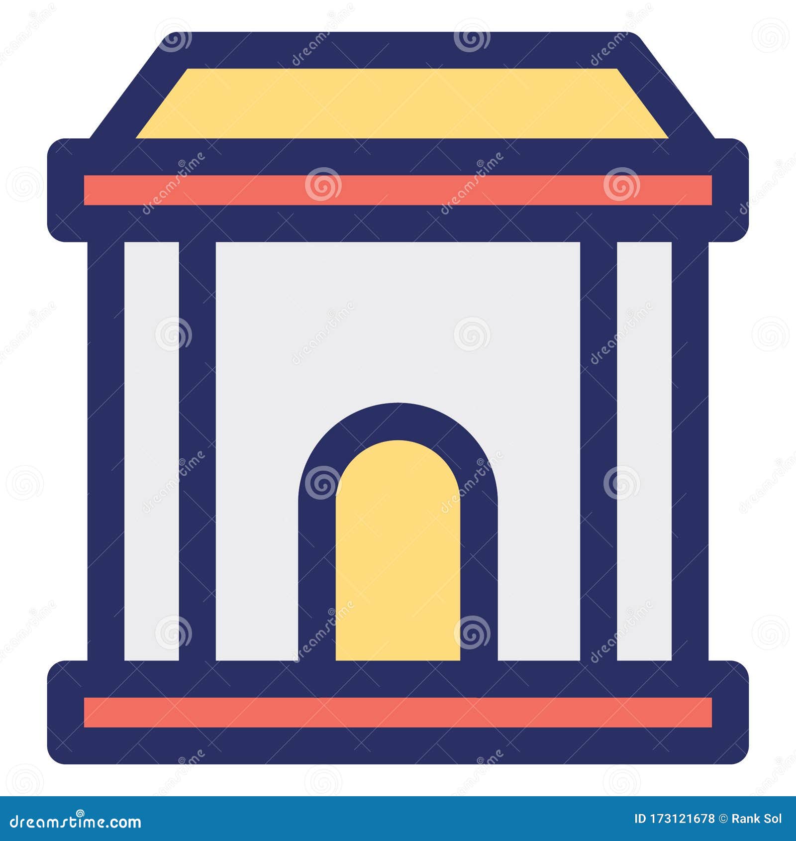 Basic RGB Building, Foundation Vector Icon Which Can Easily Modify or ...